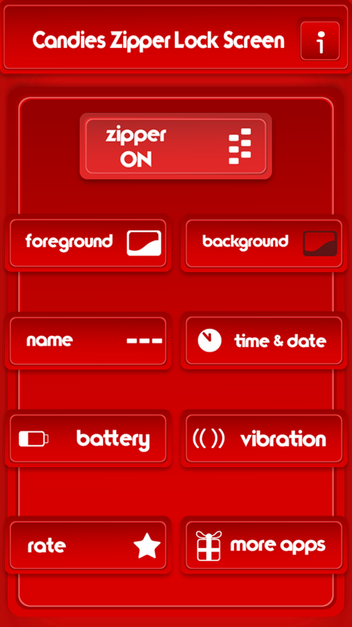 Candies Zipper Lock Screen - App on Amazon Appstore