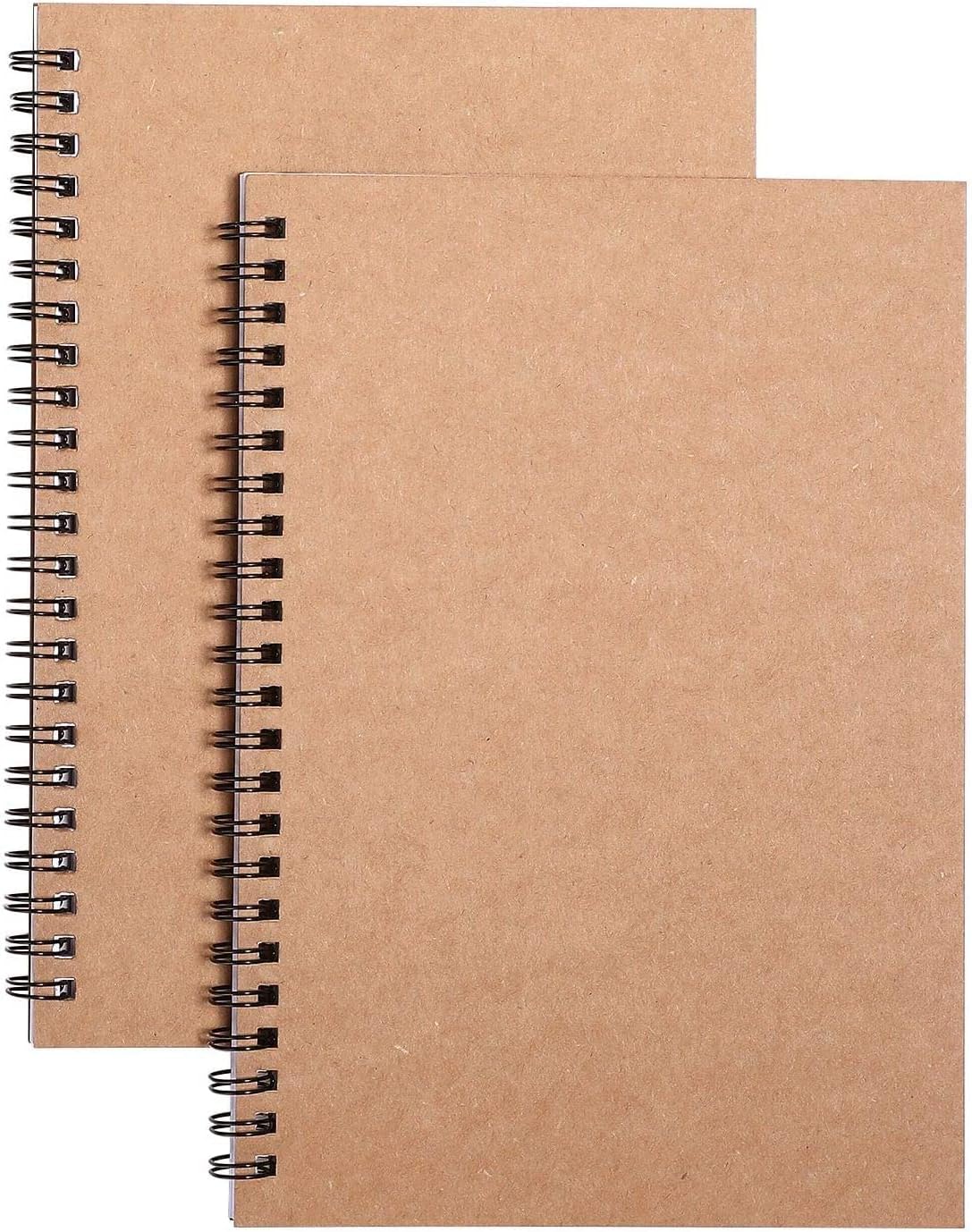 Amazon.com : MPYFY 2PCS Journal Notebooks Unlined Spiral Notebooks, A5 ...