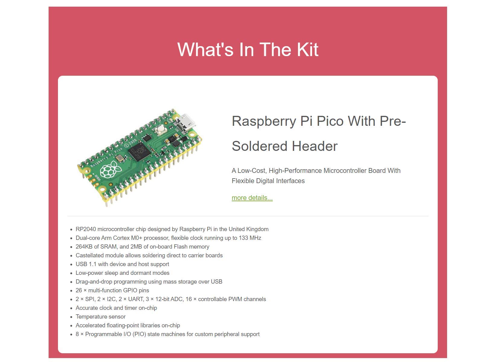 Ibest Evaluation Kit B Compatible With Raspberry Pi Picoinclude Raspberry Pi Pico With Pre