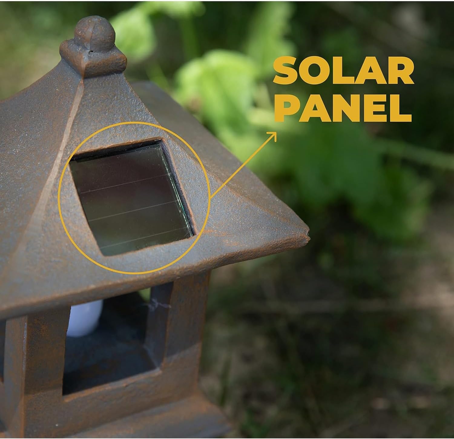 VP Home Solar Powered Pagoda Zen Garden Statue - Japanese Garden Decor ...