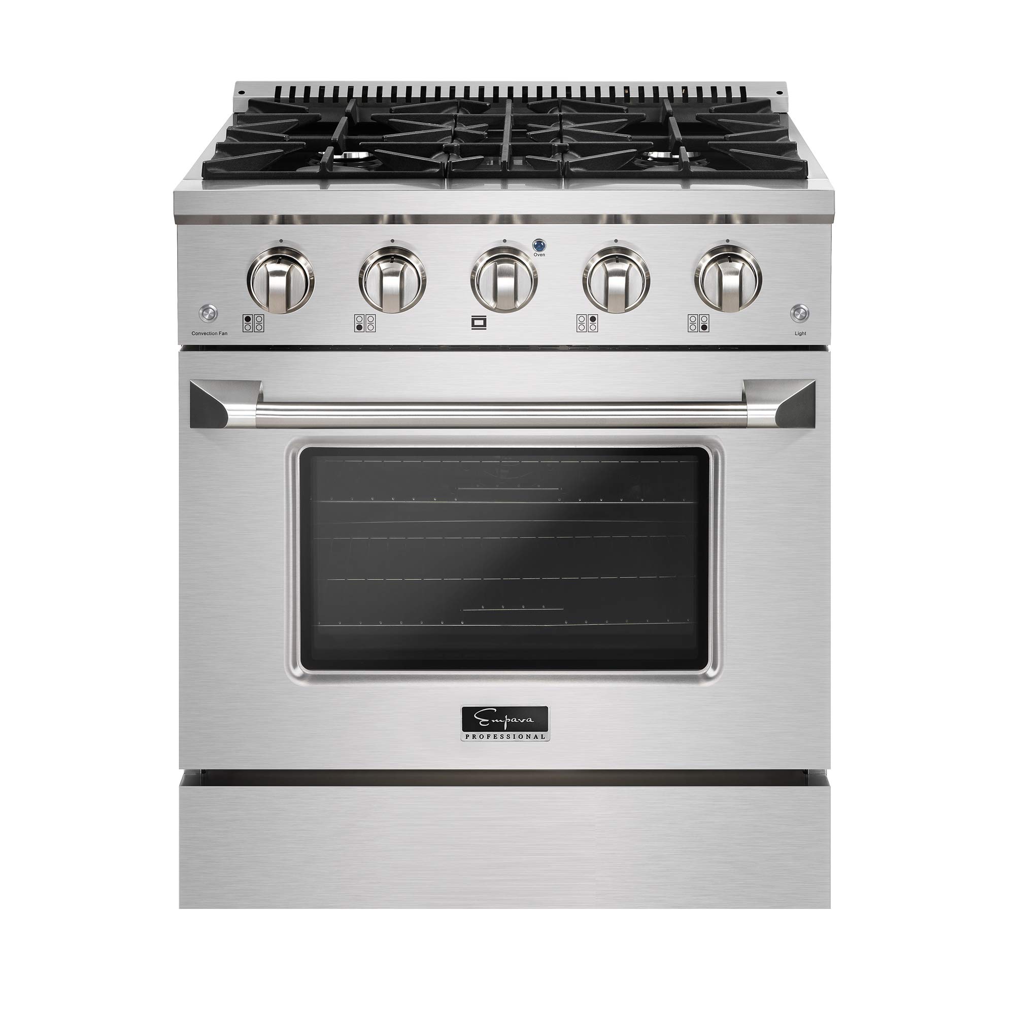 Amazon.com: Empava 30 Inch Professional Gas Range with 4 Burners, 4.2 ...
