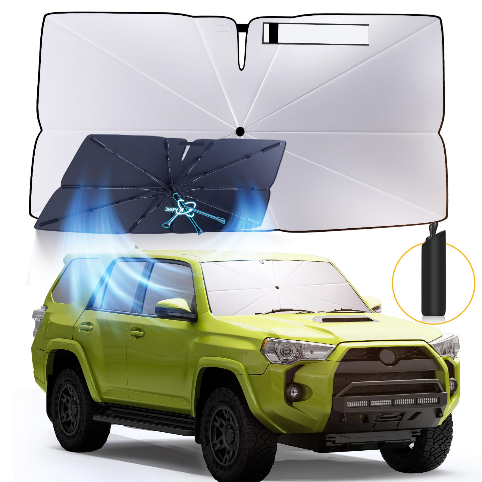 Amazon.com: Windshield Sun Shade Umbrella: for Toyota 4Runner-2010-2025 ...