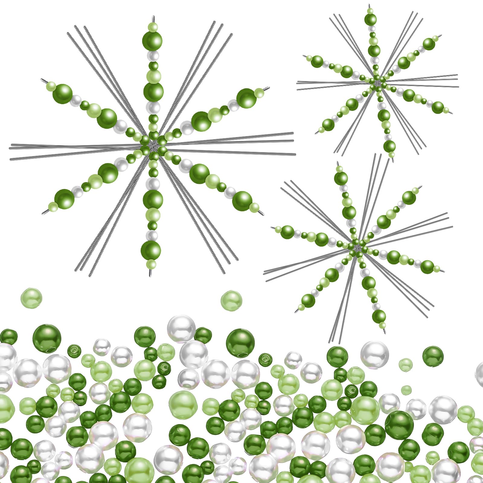 Snapklik.com : Hotop 24 Pieces Metal Wires Snowflakes Form