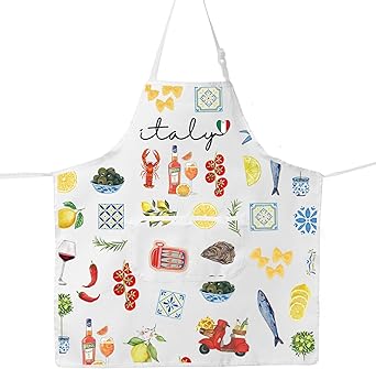 Amazon.com: JNIAP Italy Cooking Apron La Dolce Vita Gift Italian ...