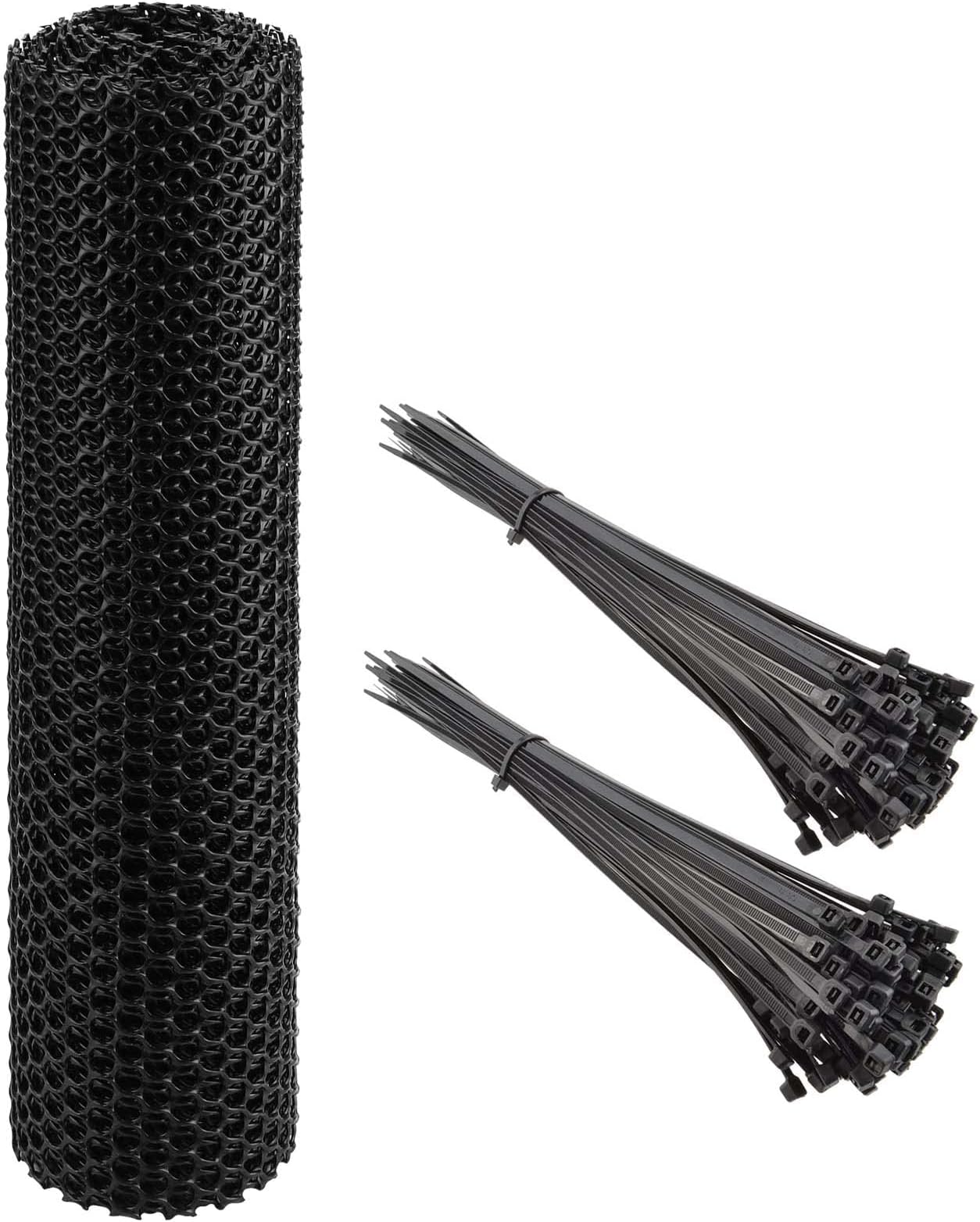 Amazon.com : 15.7IN x 39.3FT Black Chicken Wire mesh,Comes with 60 ...