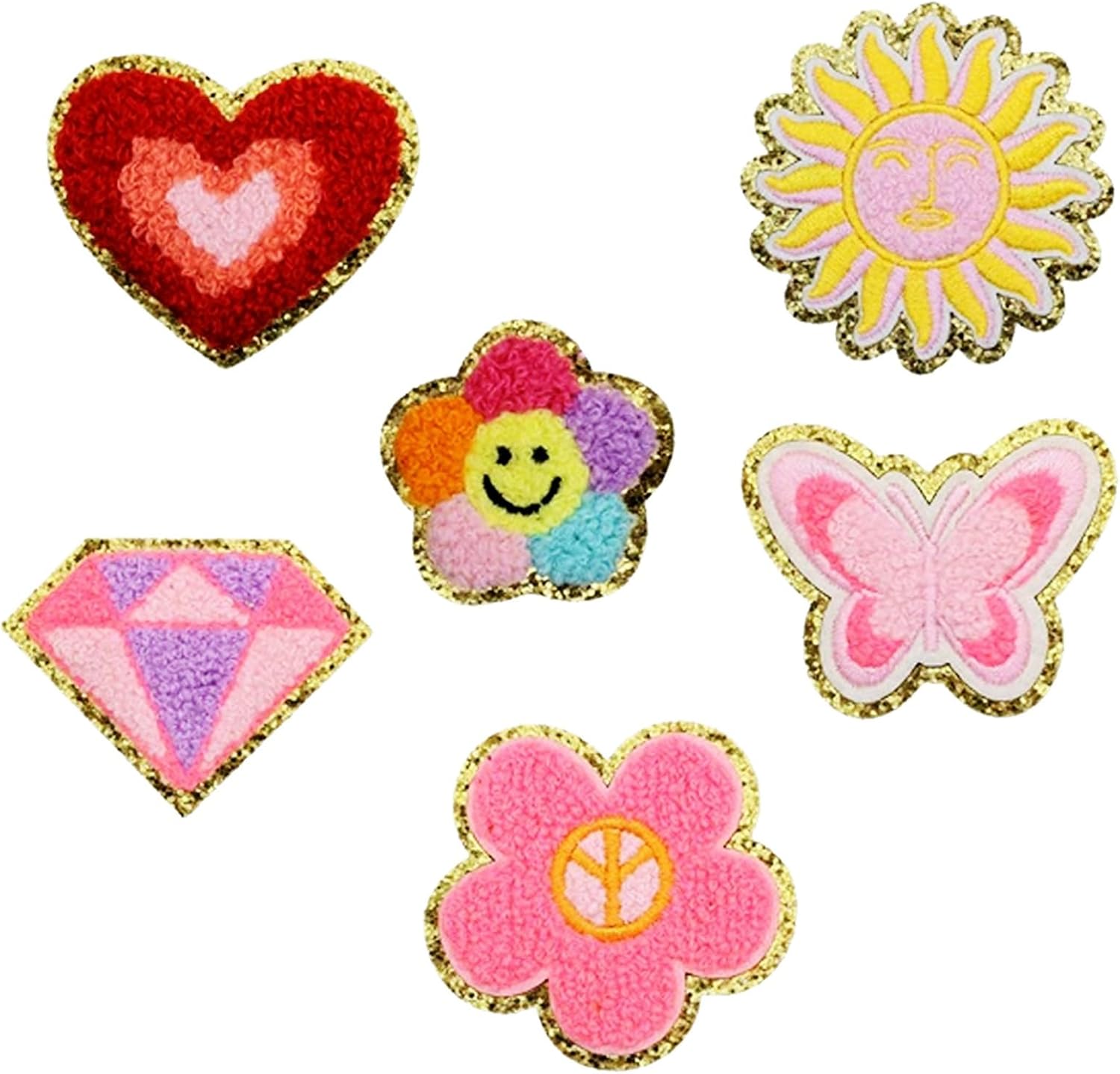 Amazon.com: Minason Cartoon Iron-on Patches for Kids: 6Pcs Colorful ...