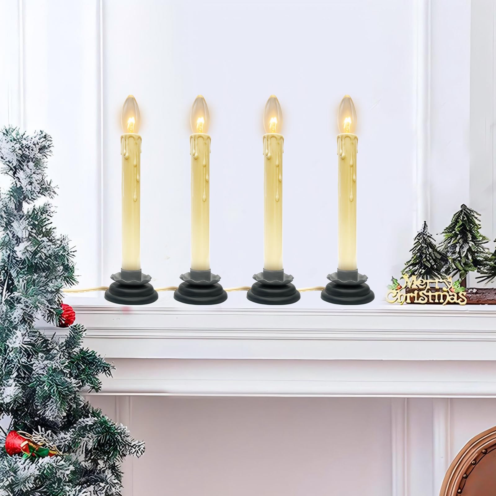 Window Candle - Cape Cod Electric Light - Brass - ON/OFF Switch