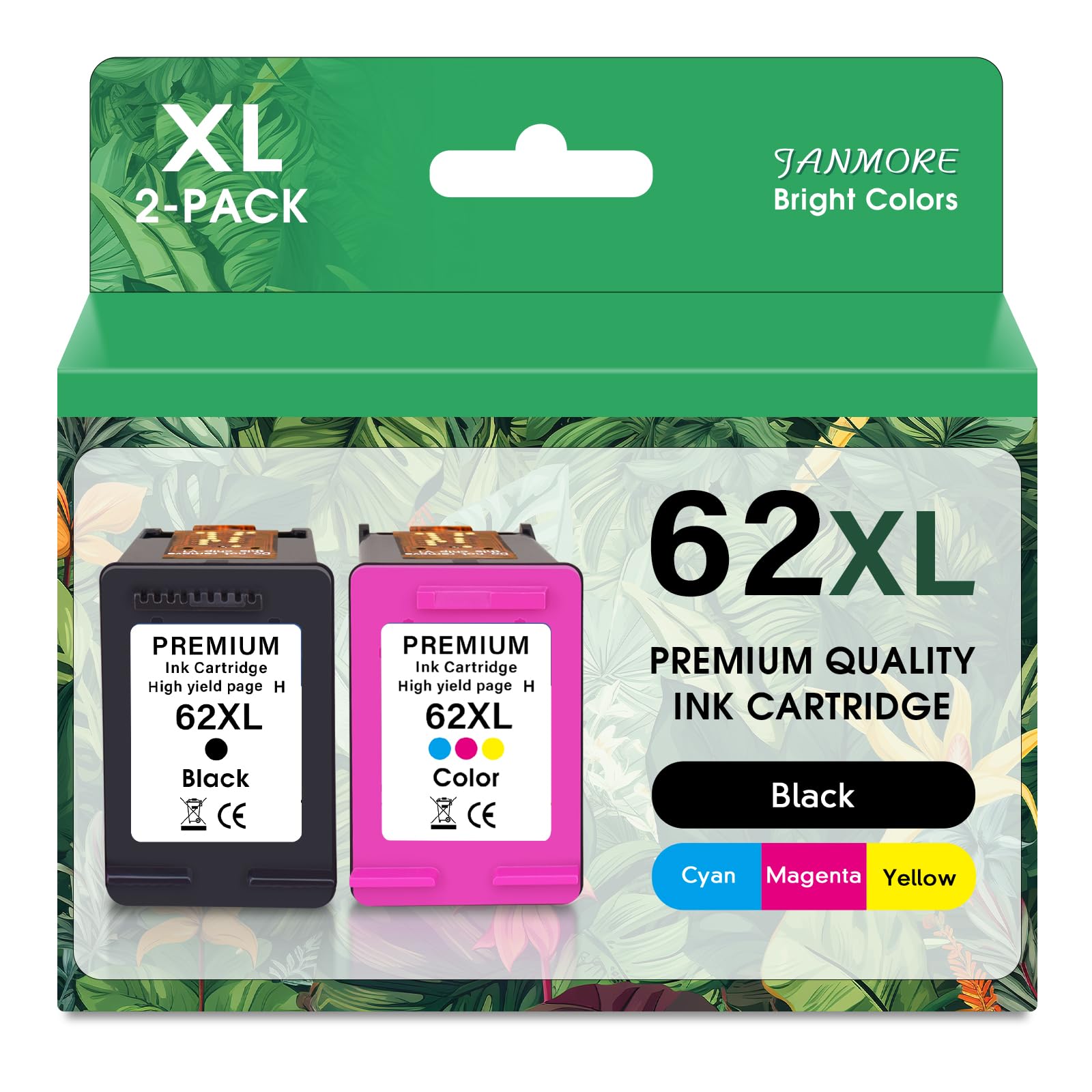 Amazon.com: 62XL Ink Cartridges High Yield Replacement for HP Ink 62xl ...