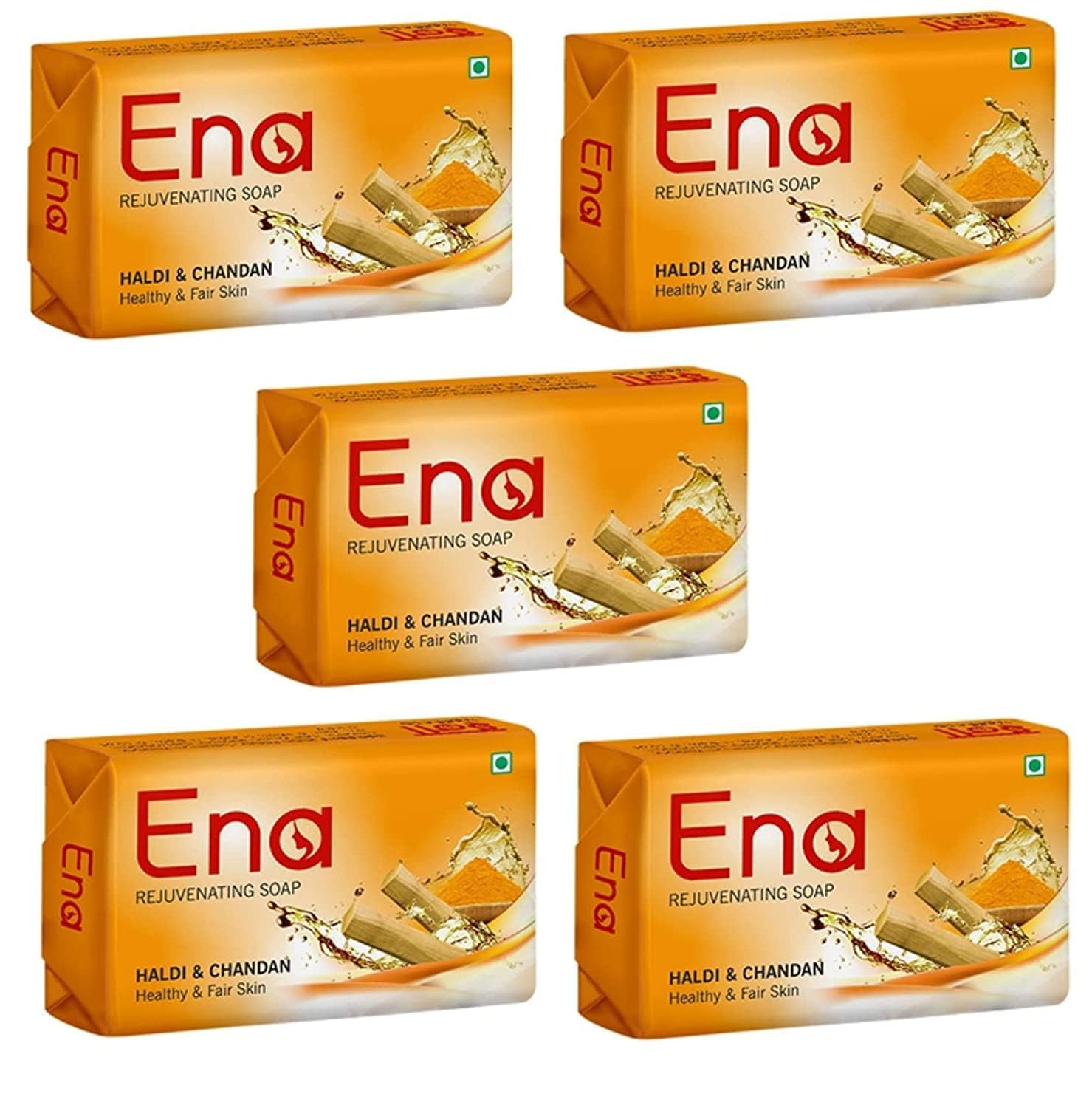 Buy Ena Haldi And Chandan Soap(100g) Pack of 5 Online at Low Prices in ...
