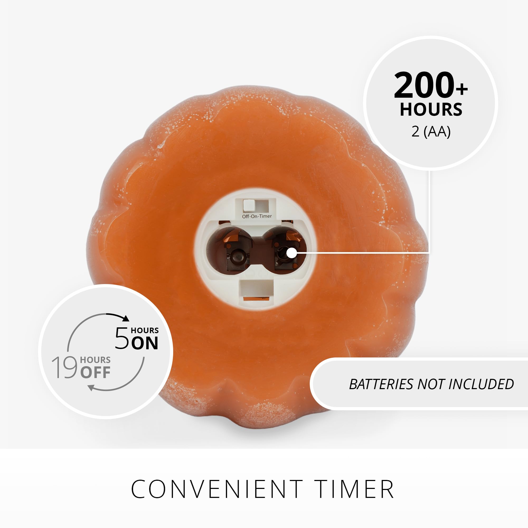 Snapklik.com : Luminara Flickering Flameless Marmalade Pumpkin Candle ...