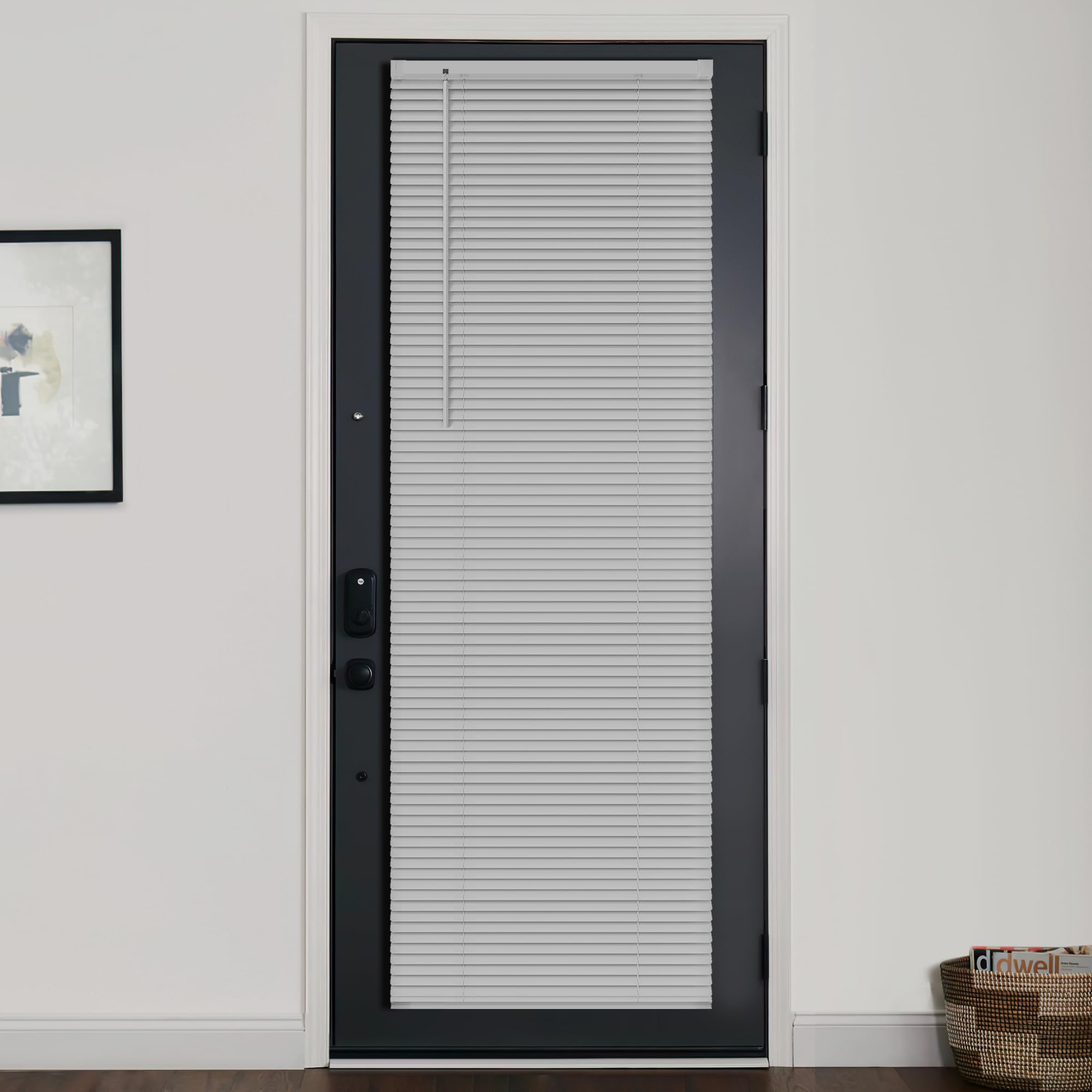 Amazon.com: LazBlinds 1" Vinyl Mini Blinds for Doors, Cordless French ...