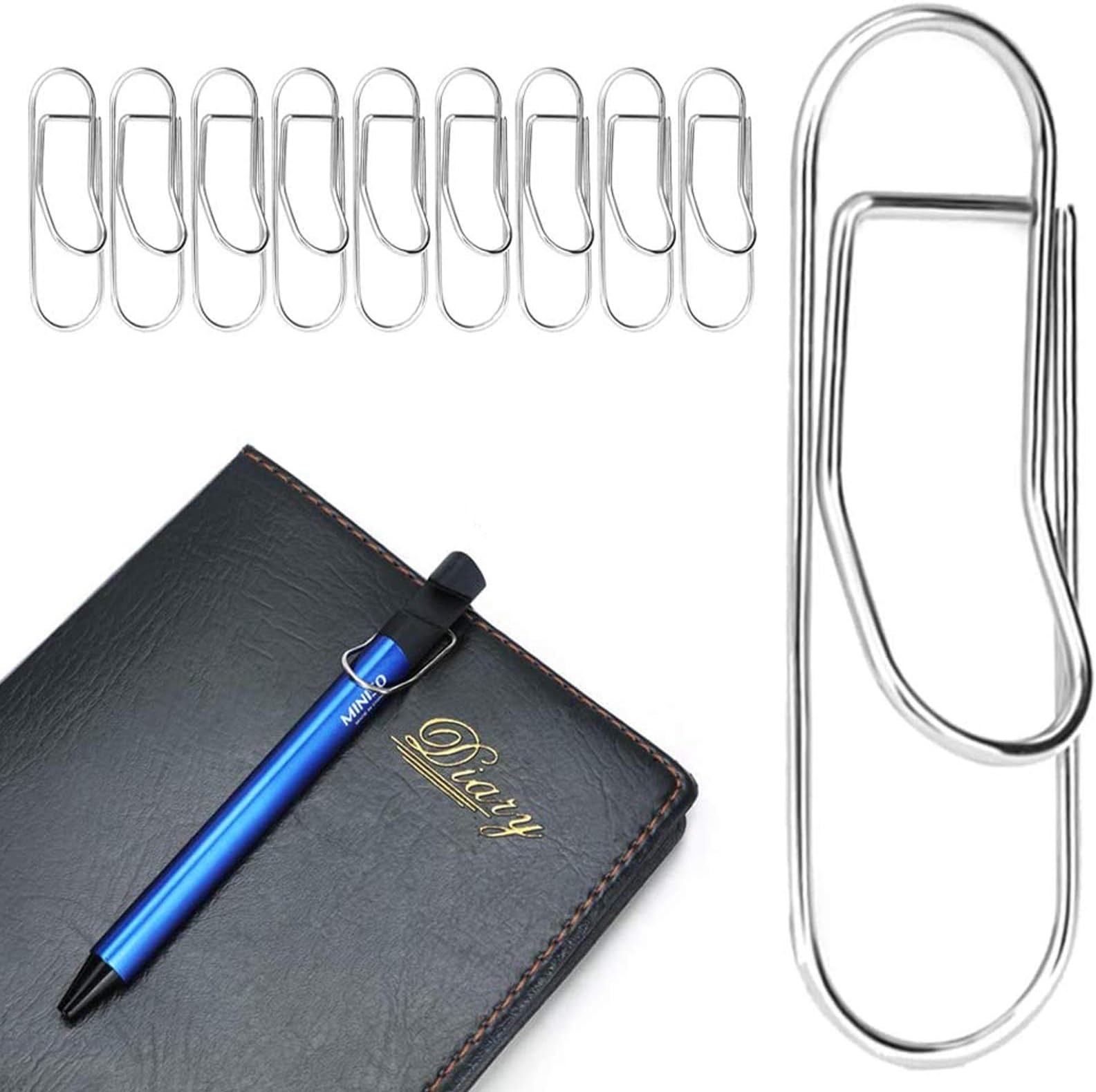 Amazon.com : MXRS Pen Clips, Stainless Steel Paper Clip Holder for ...
