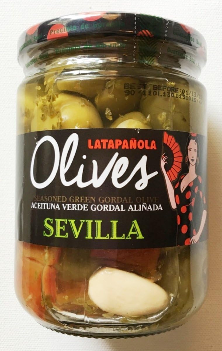 Amazon.com: Latapanola Whole Olives ~ 15 oz glass jar (Sevilla ...