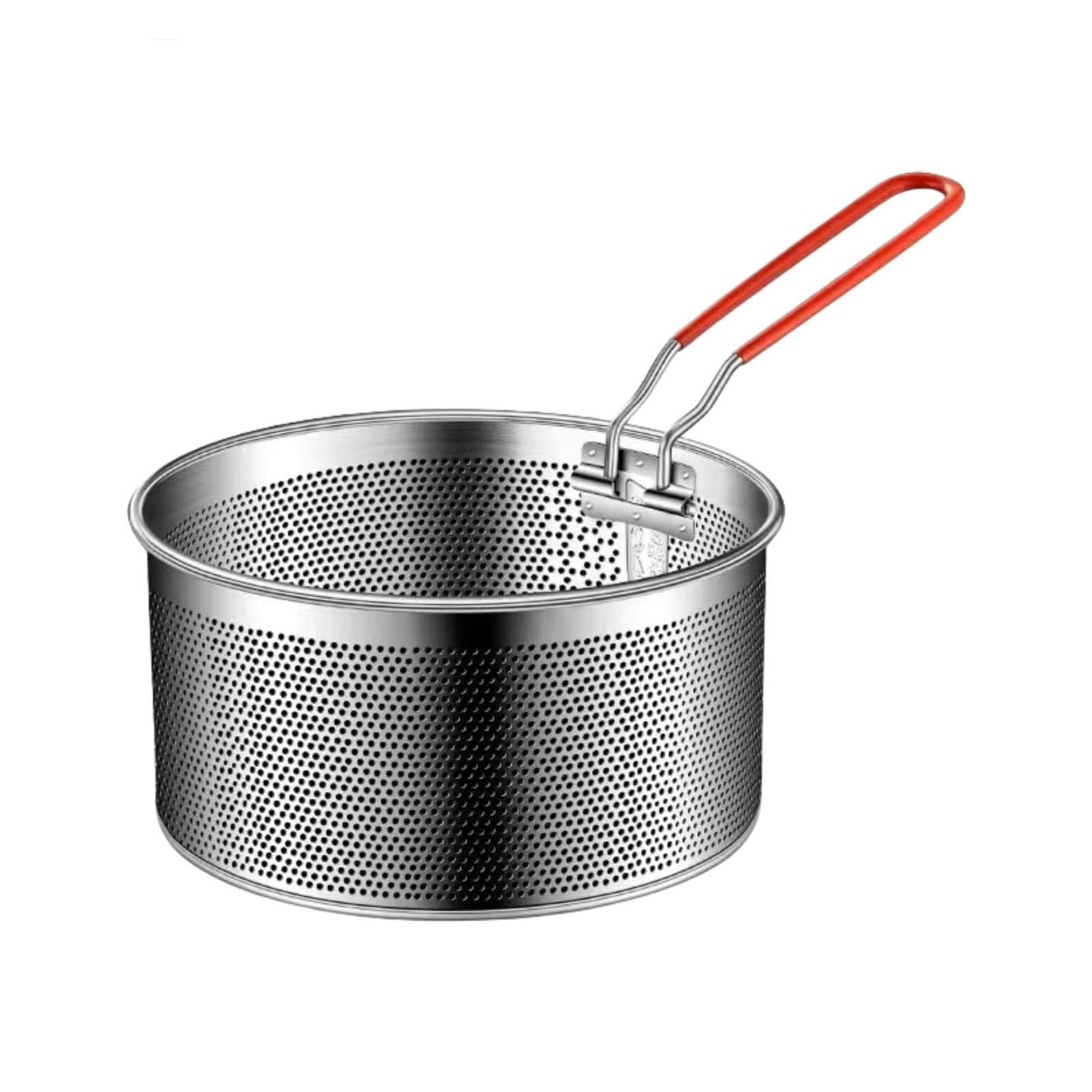 Amazon.com: Stainless Steel Mesh Pasta Strainer Basket with Handle ...