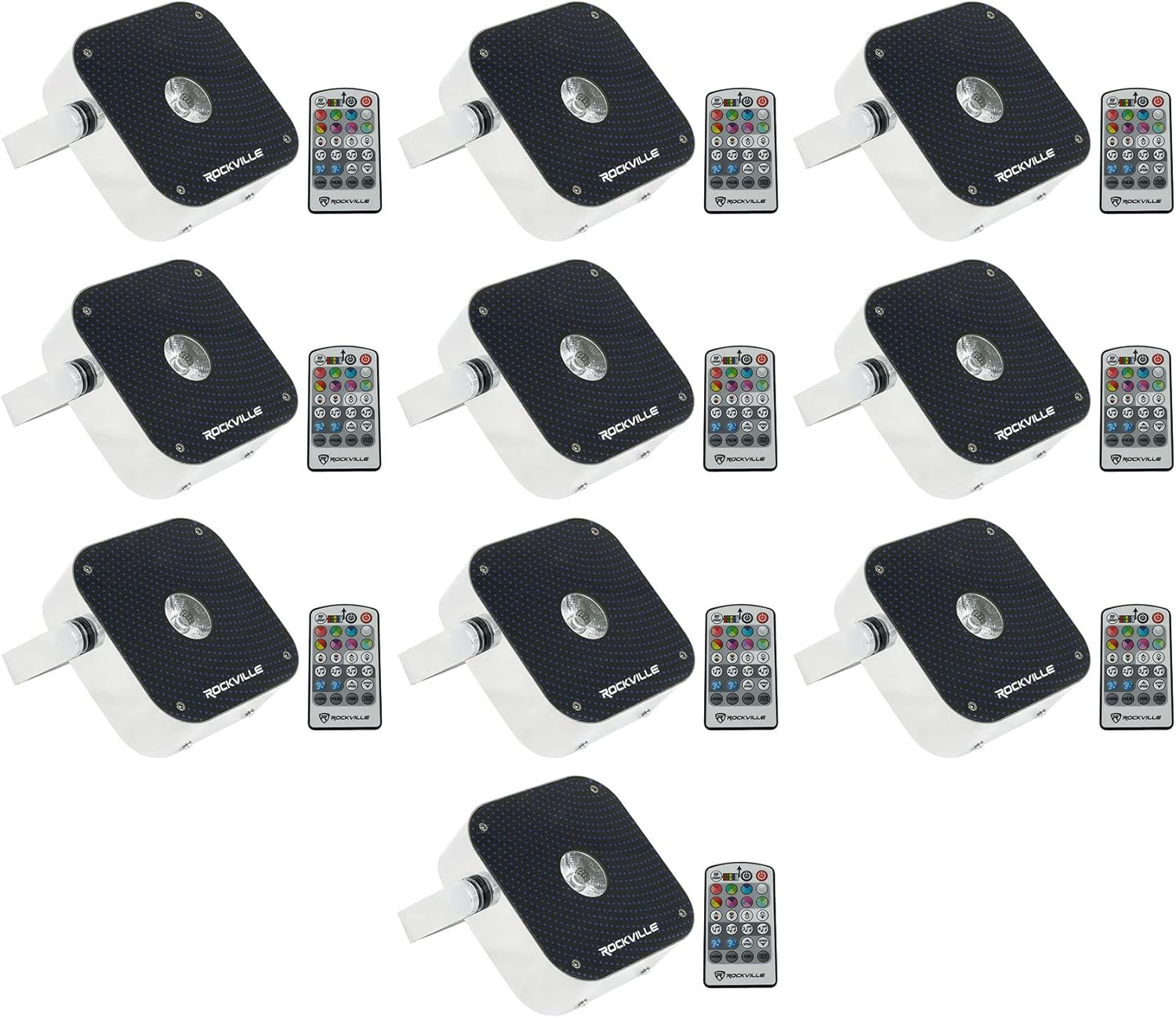 Amazon.com: Rockville Bundle: (10) Rockville Mini RF1 V2 RGBWA+UV DJ ...