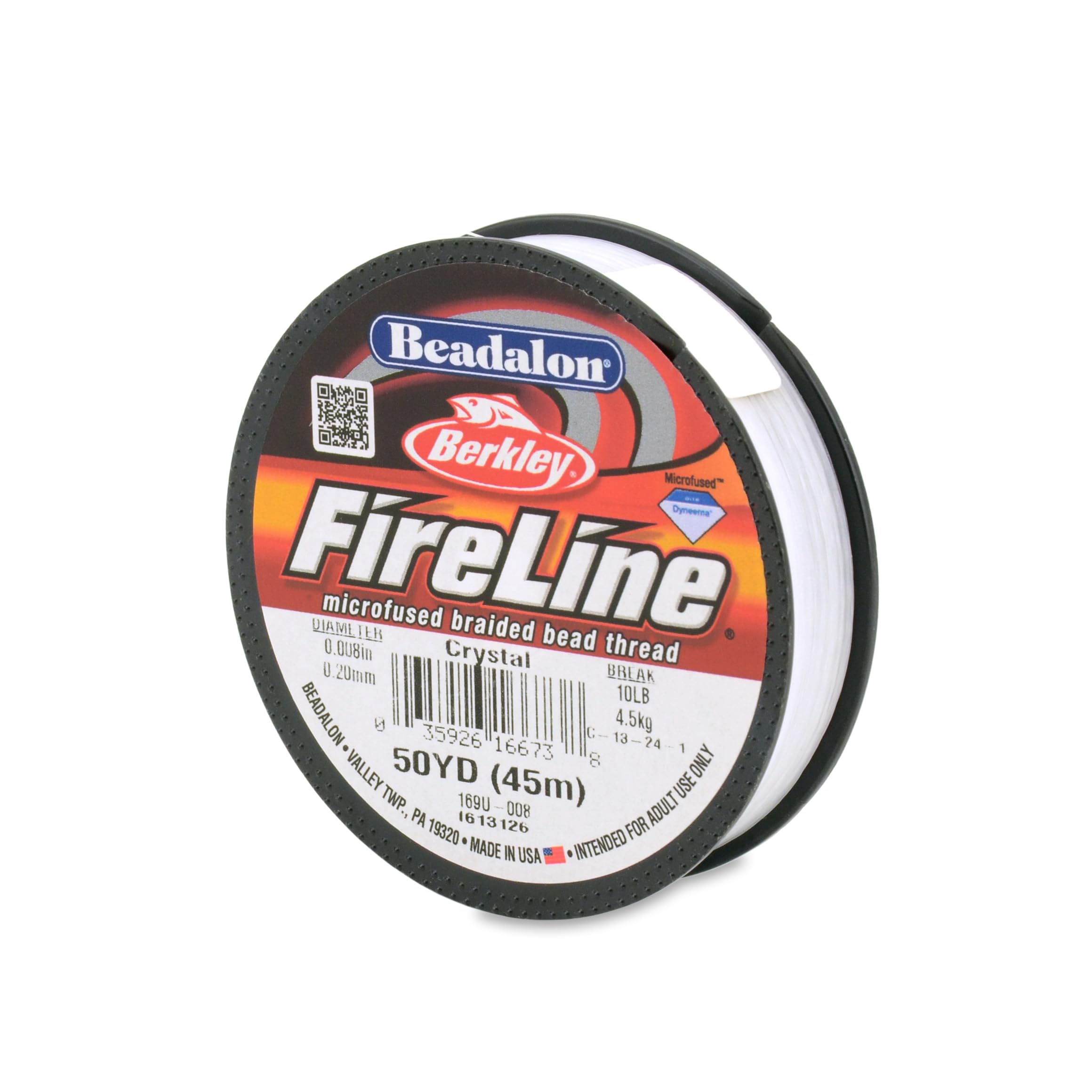 Amazon.com: Beadalon FireLine Beading Thread by Berkley, 0.008", Break ...