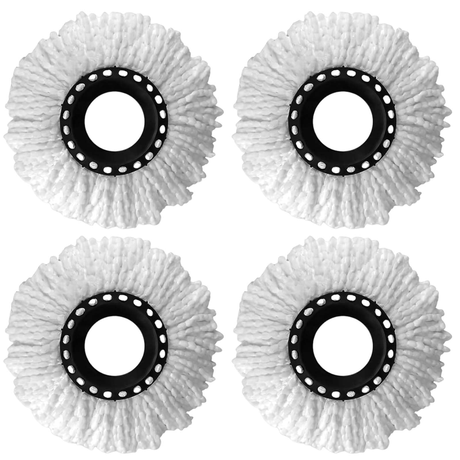 Mop Heads Replacement, 4 Pack Mop Head,Spin Mop Heads Replacement,Heads ...