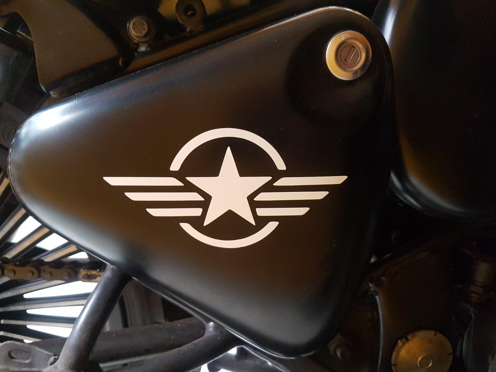 ARWY Vinyl Car Bike Sticker, 0.11 x 5.7 x 1.96 Inches, White : Amazon ...