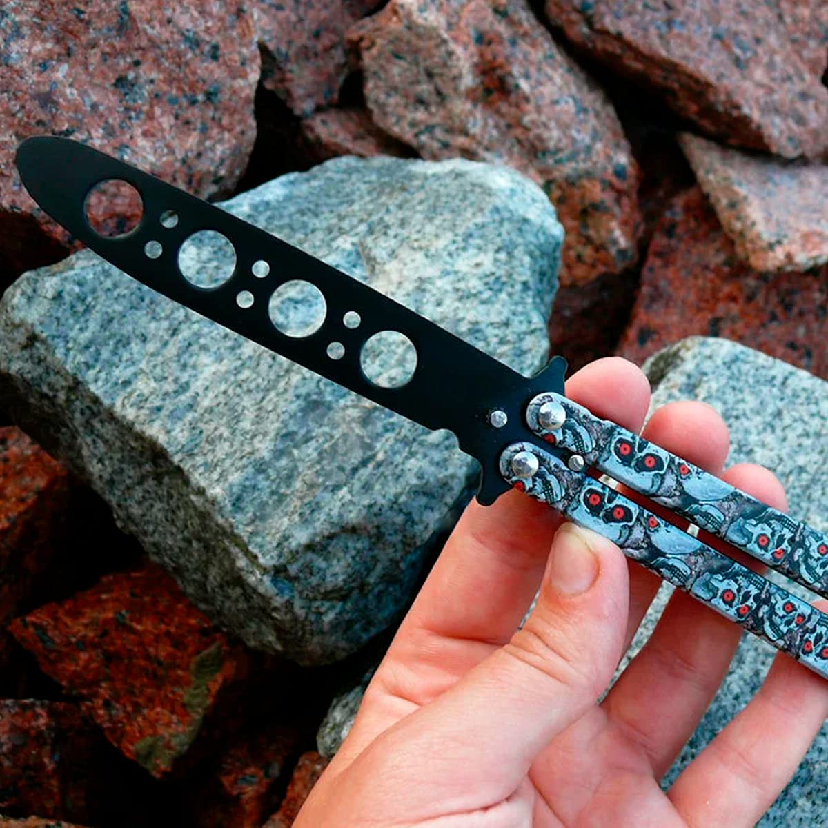 Practice Butterfly Knife Trainer - Stainless Steel Bal...B0934FN6SS ...