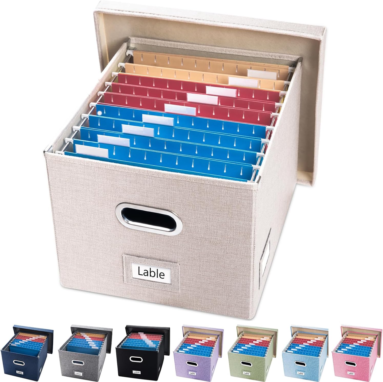 Amazon.com: File Storage Organizer, Collapsible Office File Boxes with ...