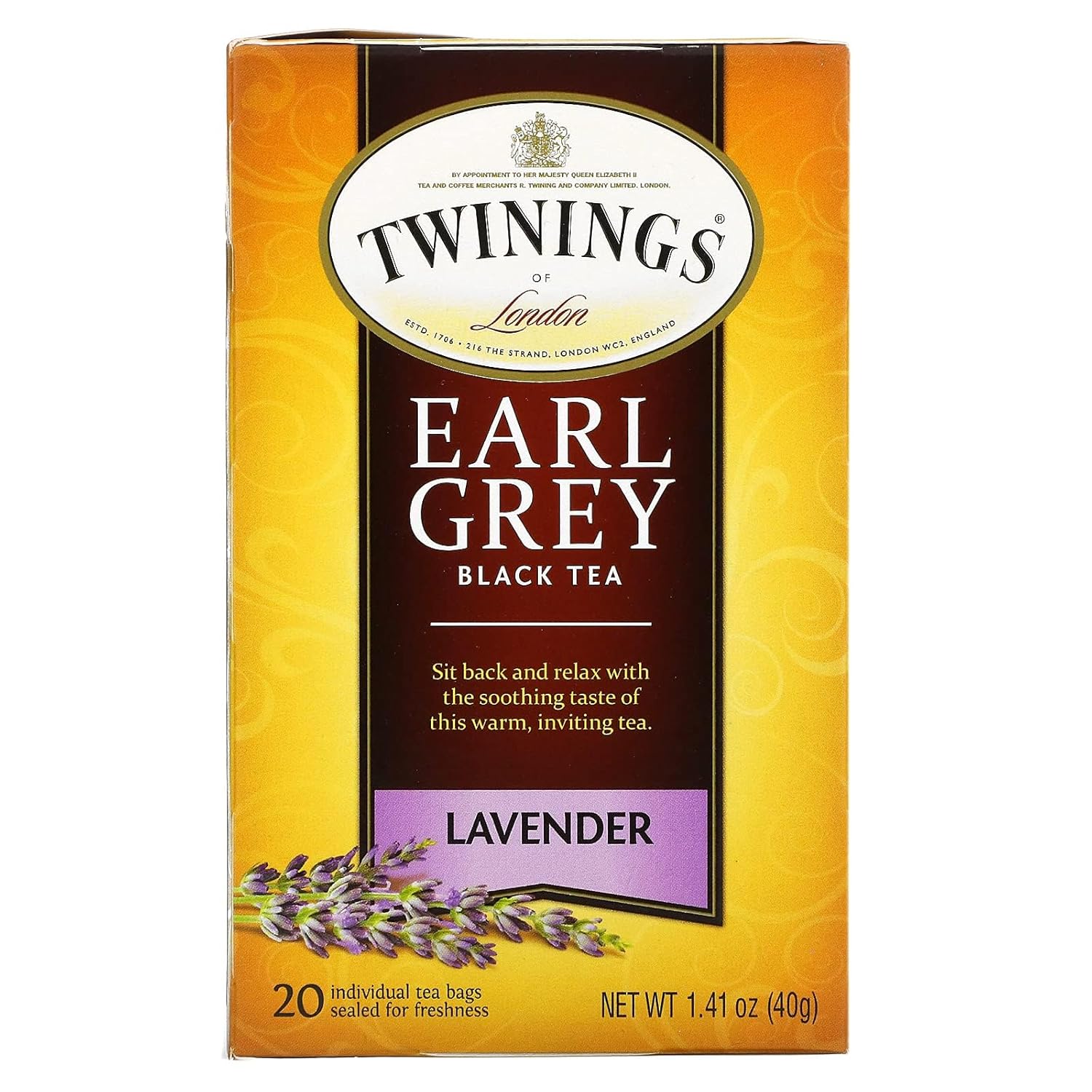 Amazon.com : Twinings Tea, Earl Grey Lavender, 20 Count (Pack of 6 ...