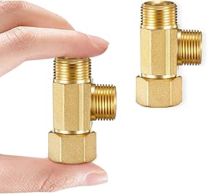 Amazon.com: Water Line Adapter Splitter Tee Valve - Fridge Ice Maker ...