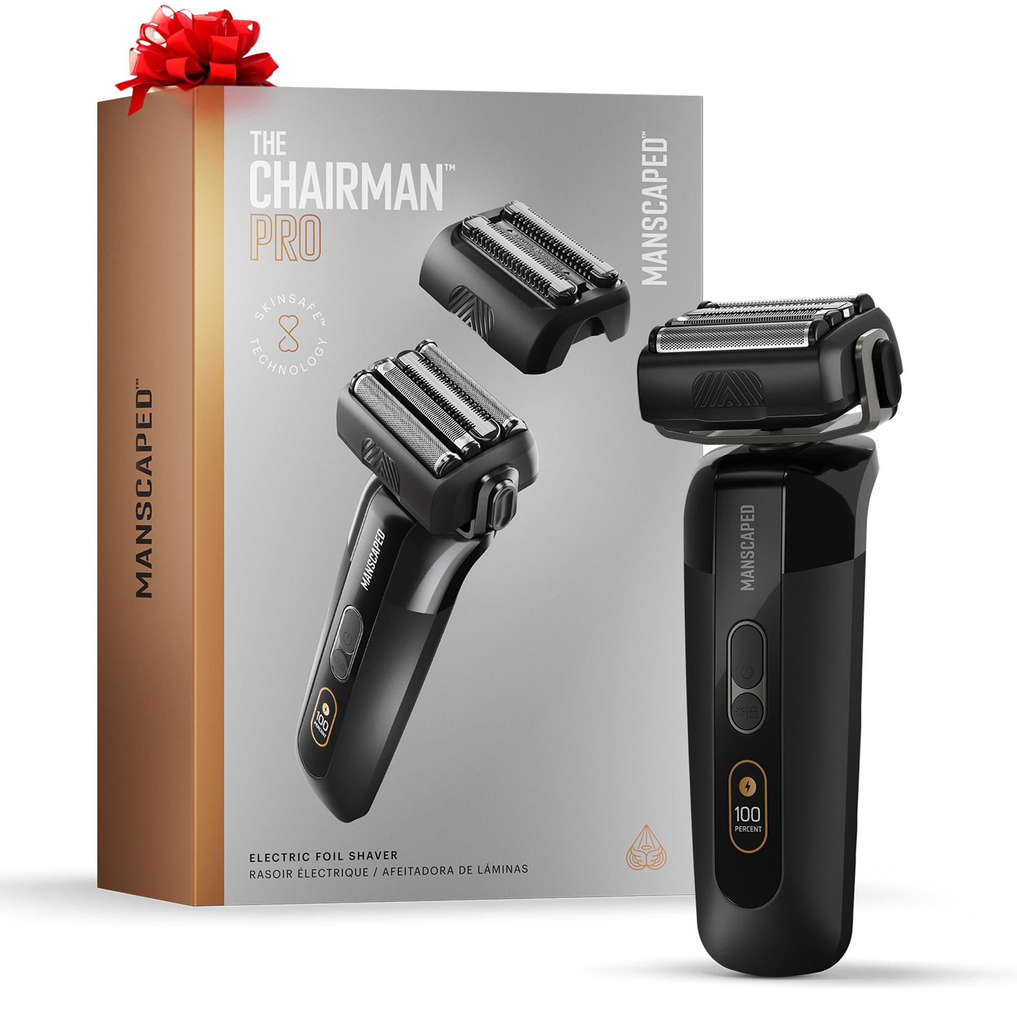 MANSCAPED® The Chairman™ PRO Men’s Foil Shaver - Two Interchangeable ...