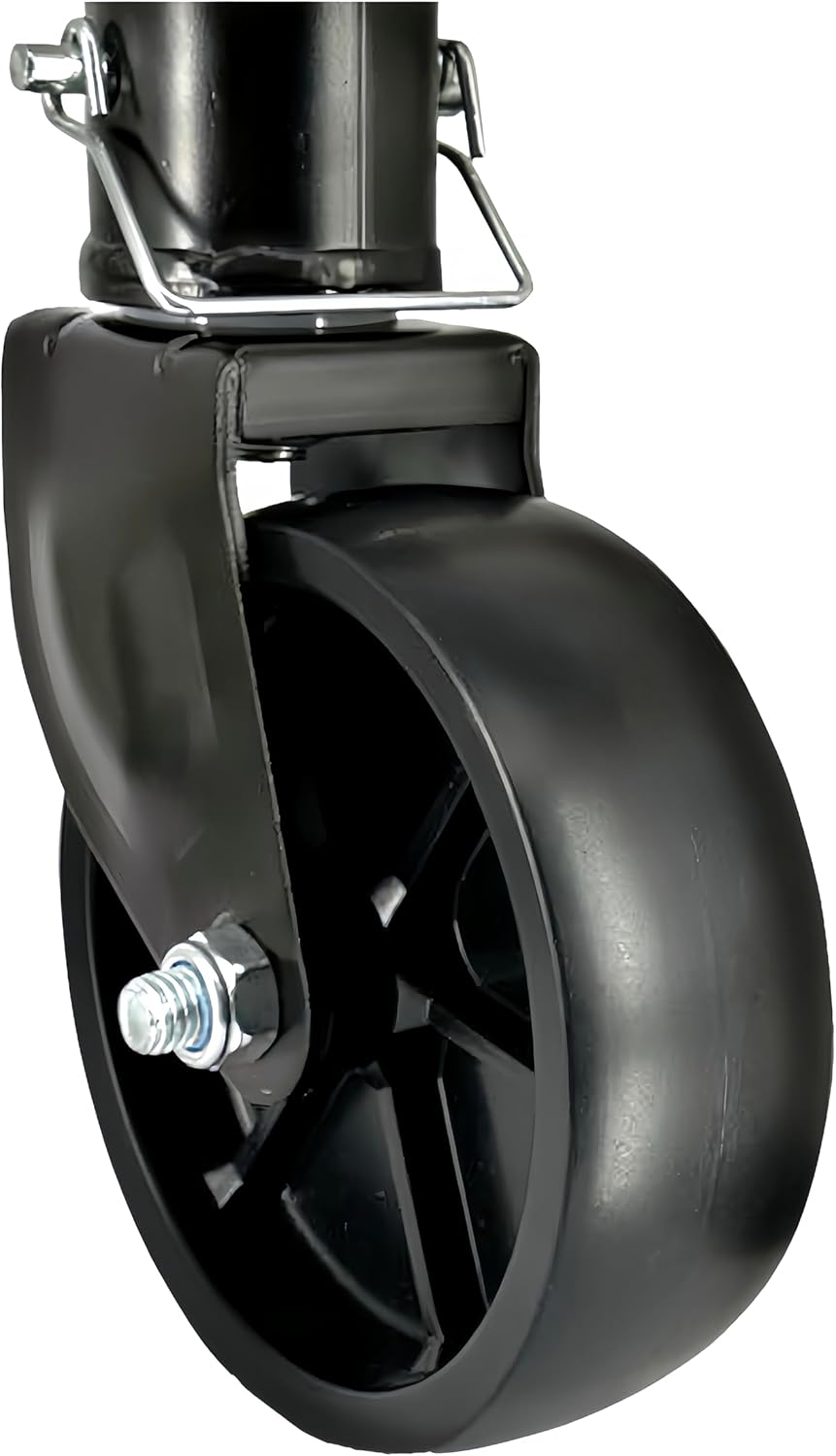 Rockane Black 6'' Black Trailer Jack Swivel Caster Wheel Replacement ...