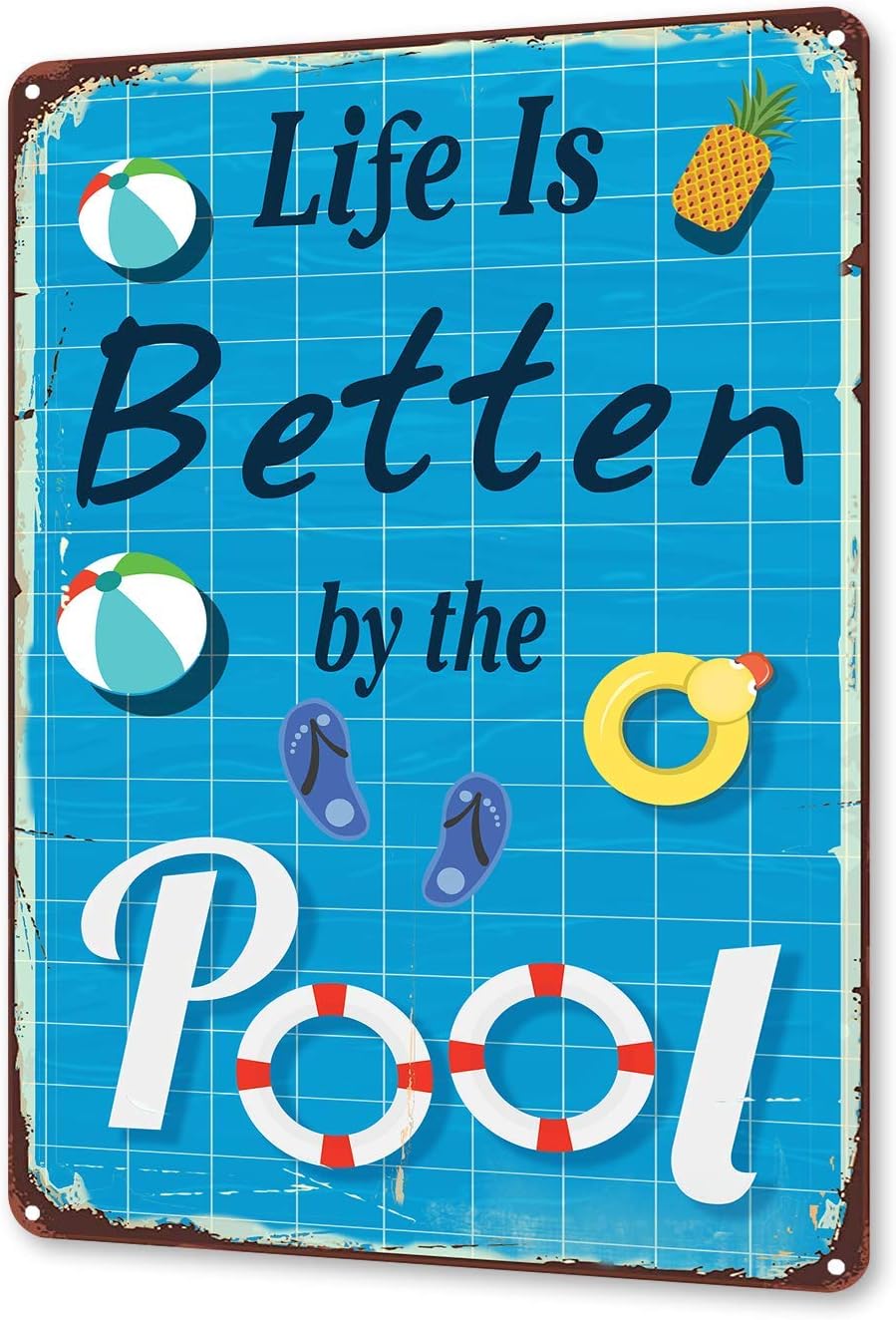 Amazon.com: Summer Beach Wall Decor Welcome to Paradise Sign Patio Pool ...