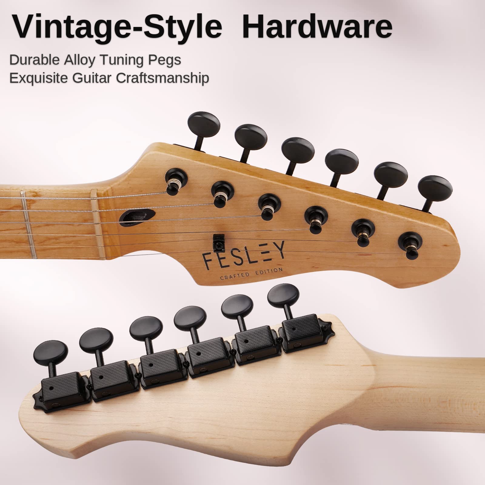 Snapklik.com : Fesley 39" Electric Guitar, Full Size Solid Body ...