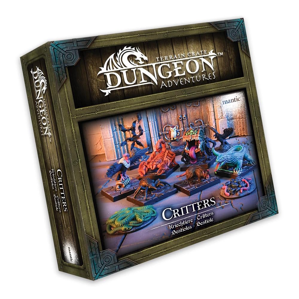 Amazon.com: mantic Games, Terrain Crate Dungeon Adventures: Critters ...