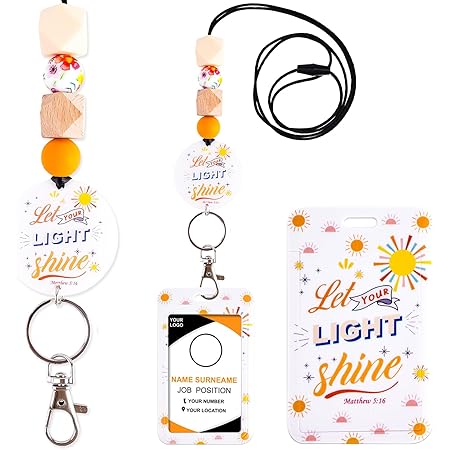 Amazon.com : Christian Lanyards for ID Badges - Bible Lanyard with ID ...