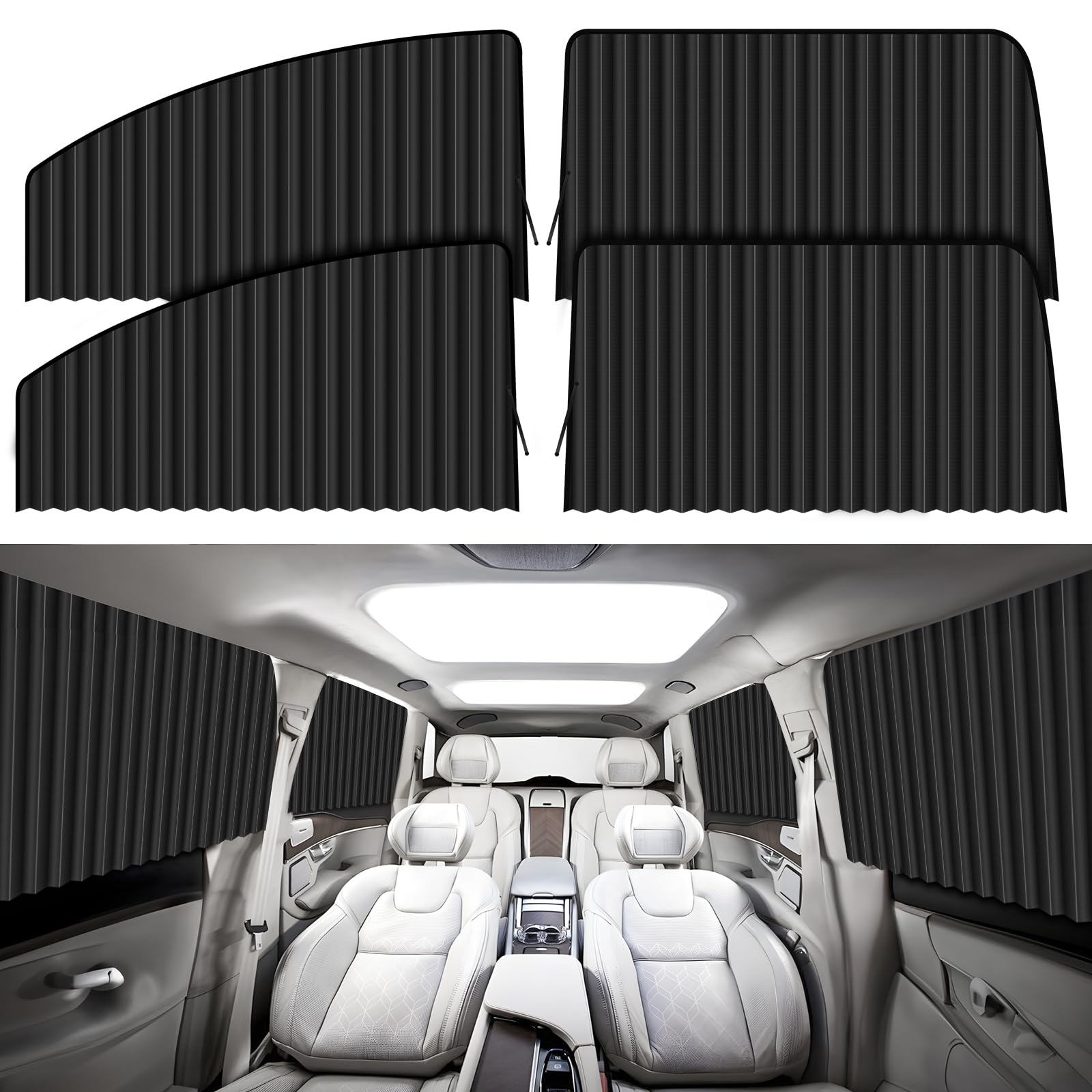 Amazon.com: ZATOOTO Car Window Shades Privacy Car Camping Window Cover ...