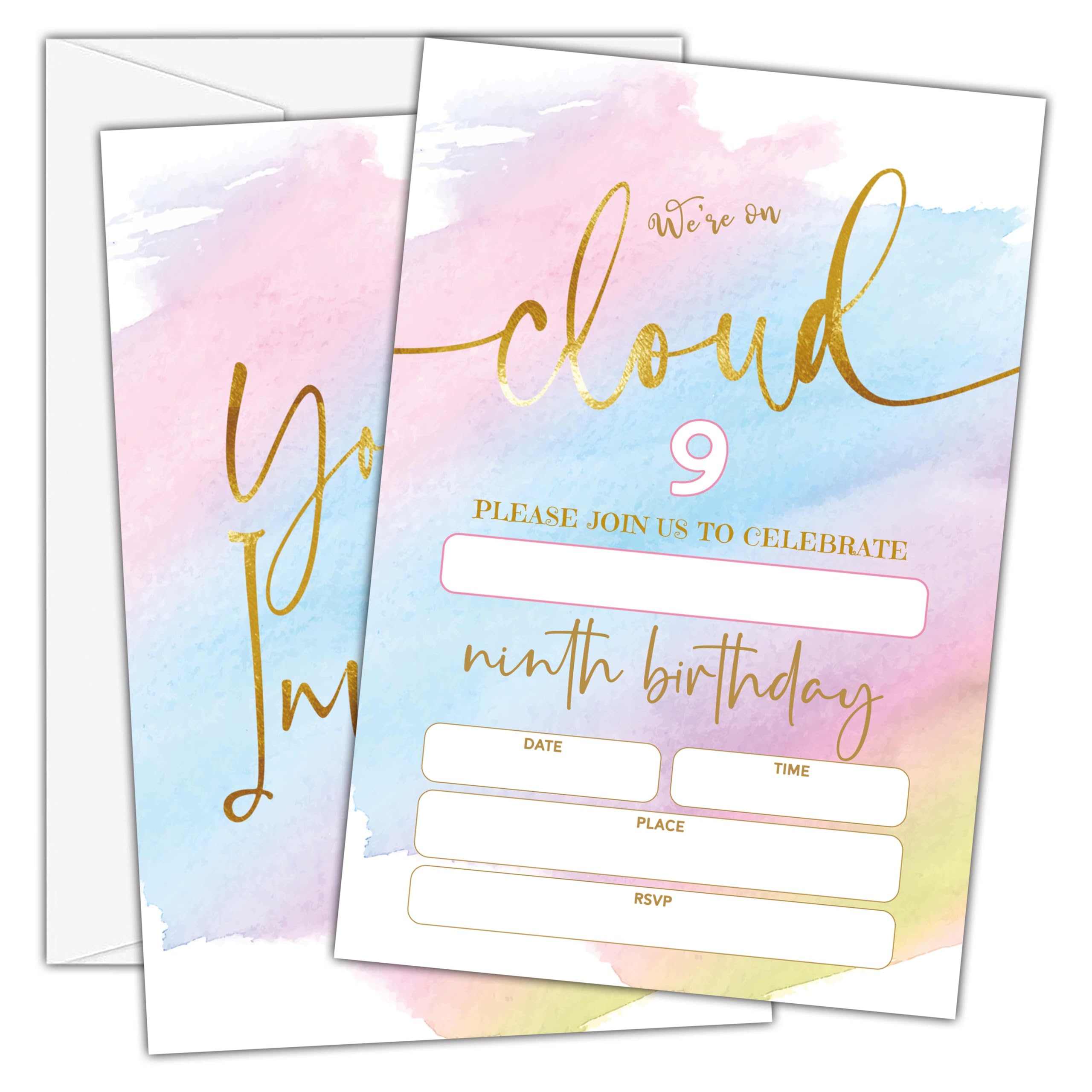 Birthday 9th Birthday Invitations DIY Birthday Invitation Card
