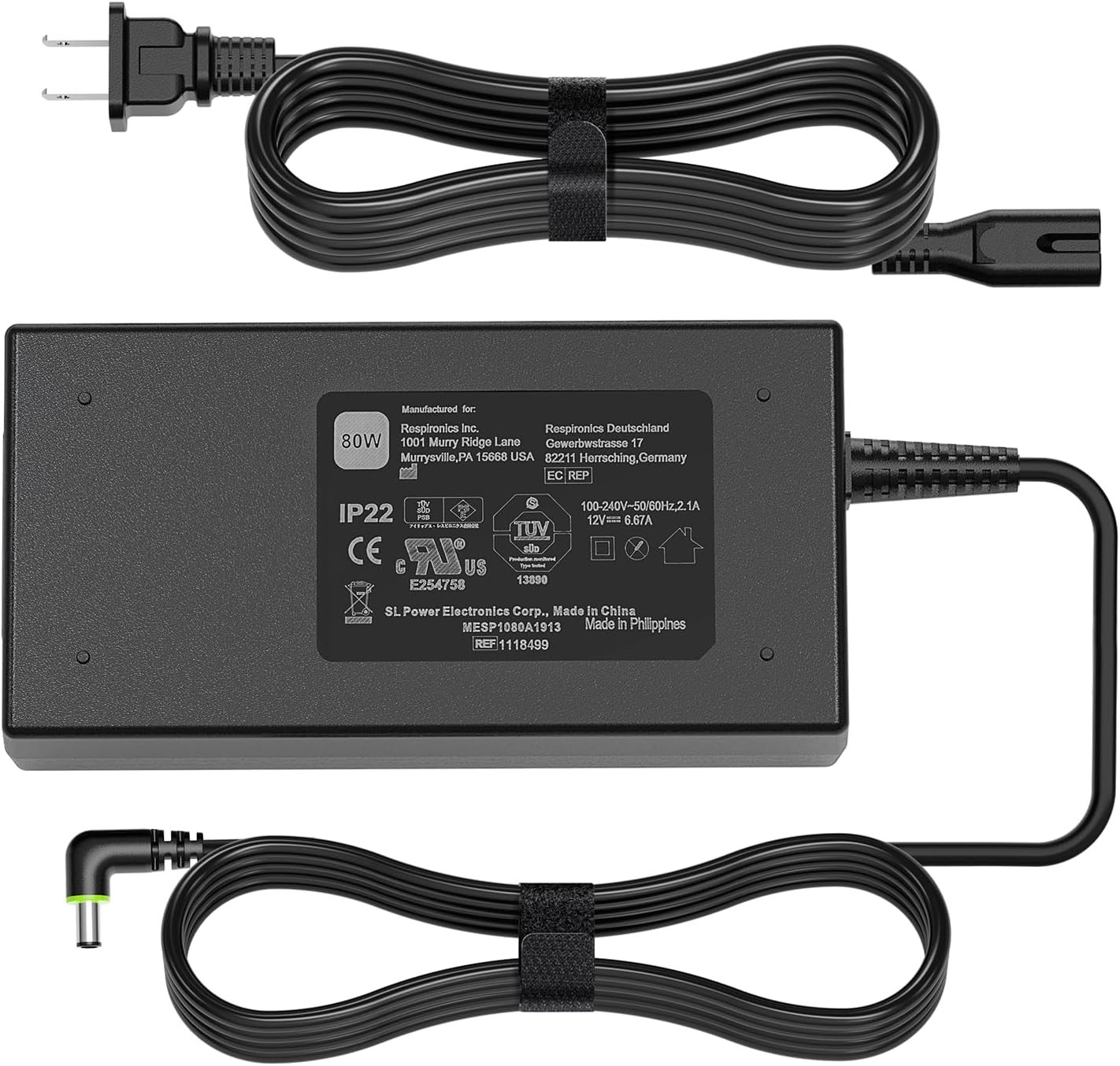 Amazon.com: OEM 80W 12V 6.67A AC/DC Adapter Compatible with Phillips ...