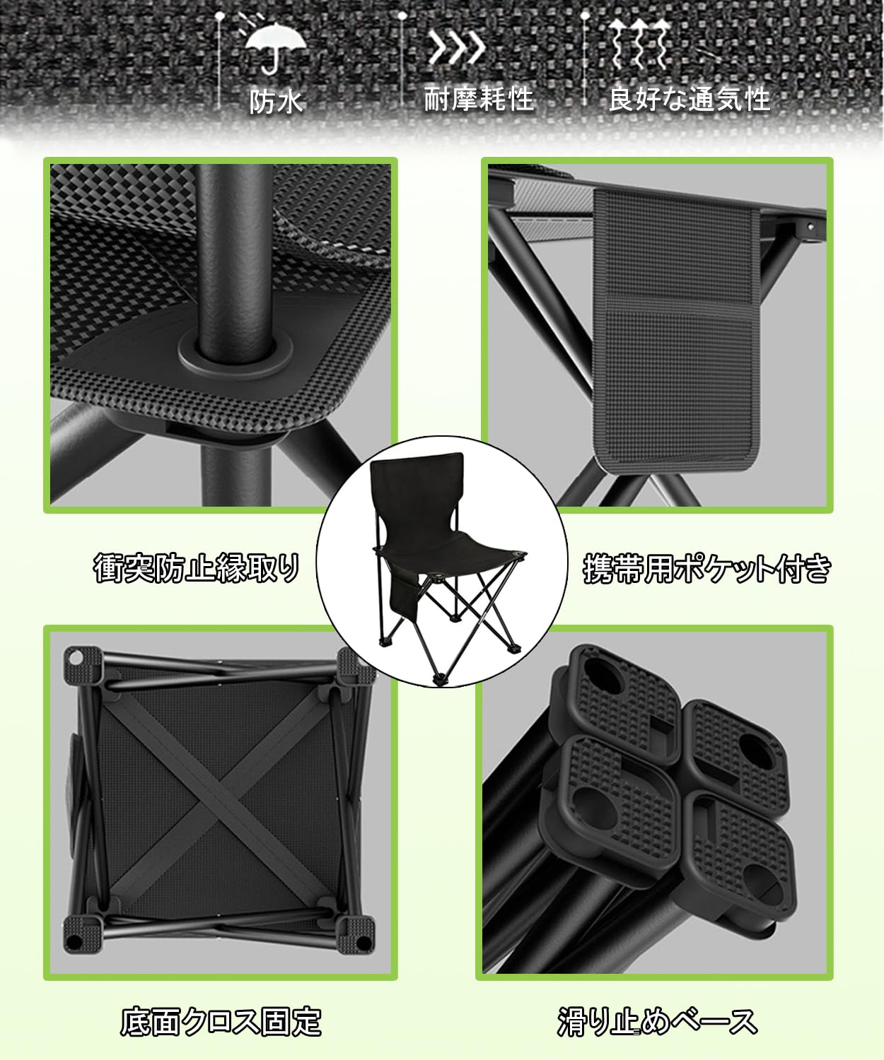 Amazon.co.jp: BTtime アウトドア テーブル チェア 7点セット