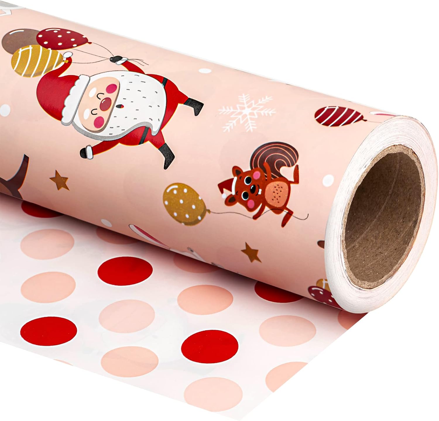 Amazon.com: WRAPAHOLIC 30 Inch Jumbo Reversible Christmas Wrapping ...