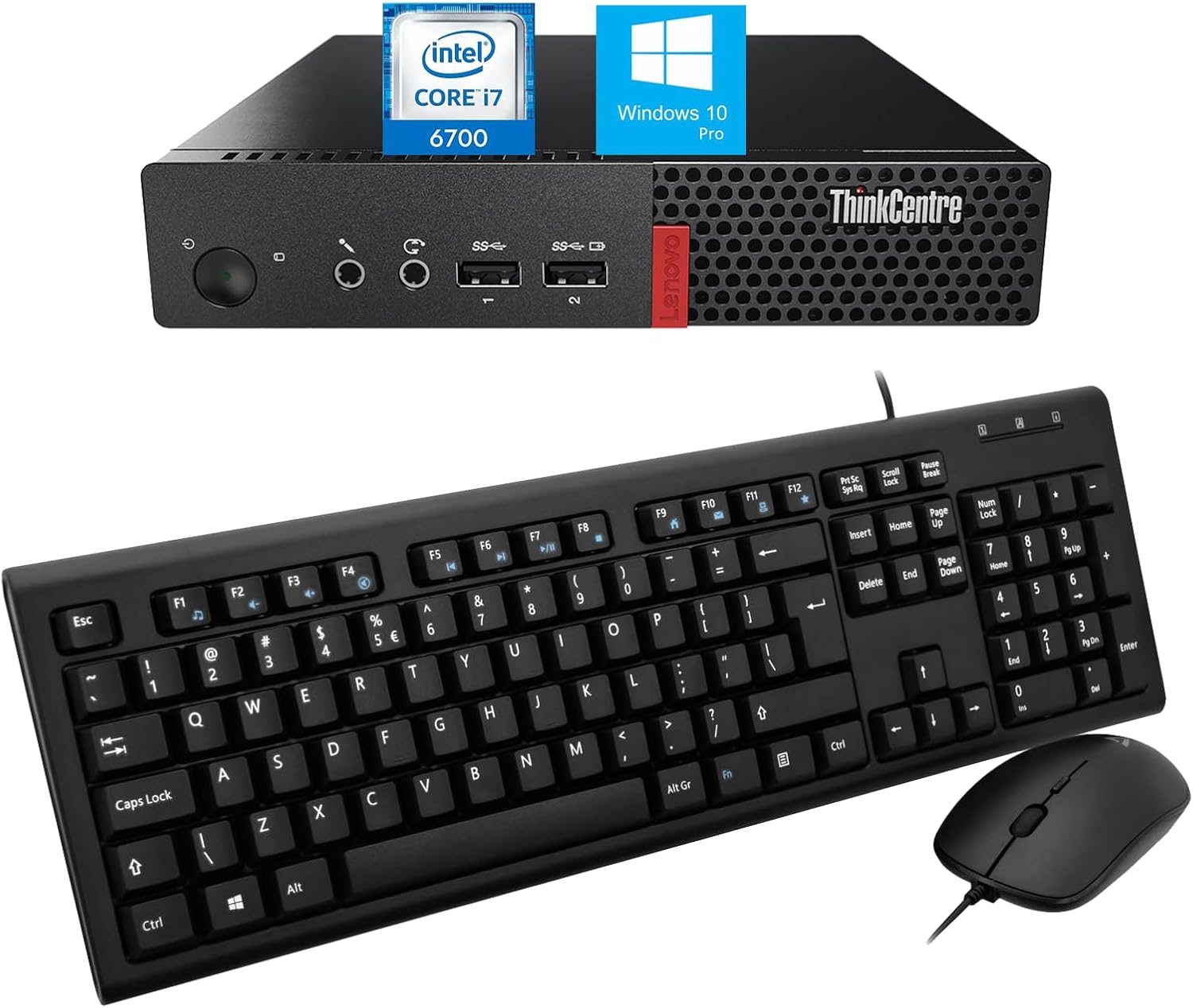 Amazon.com: Lenovo ThinkCentre M710Q Mini Desktop PC, Intel Core i7 ...