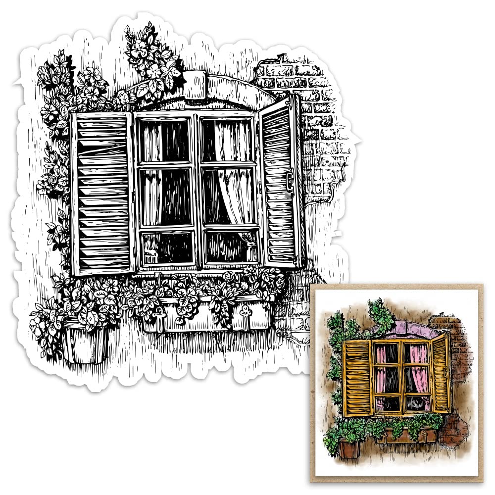 Vintage Window Drawing