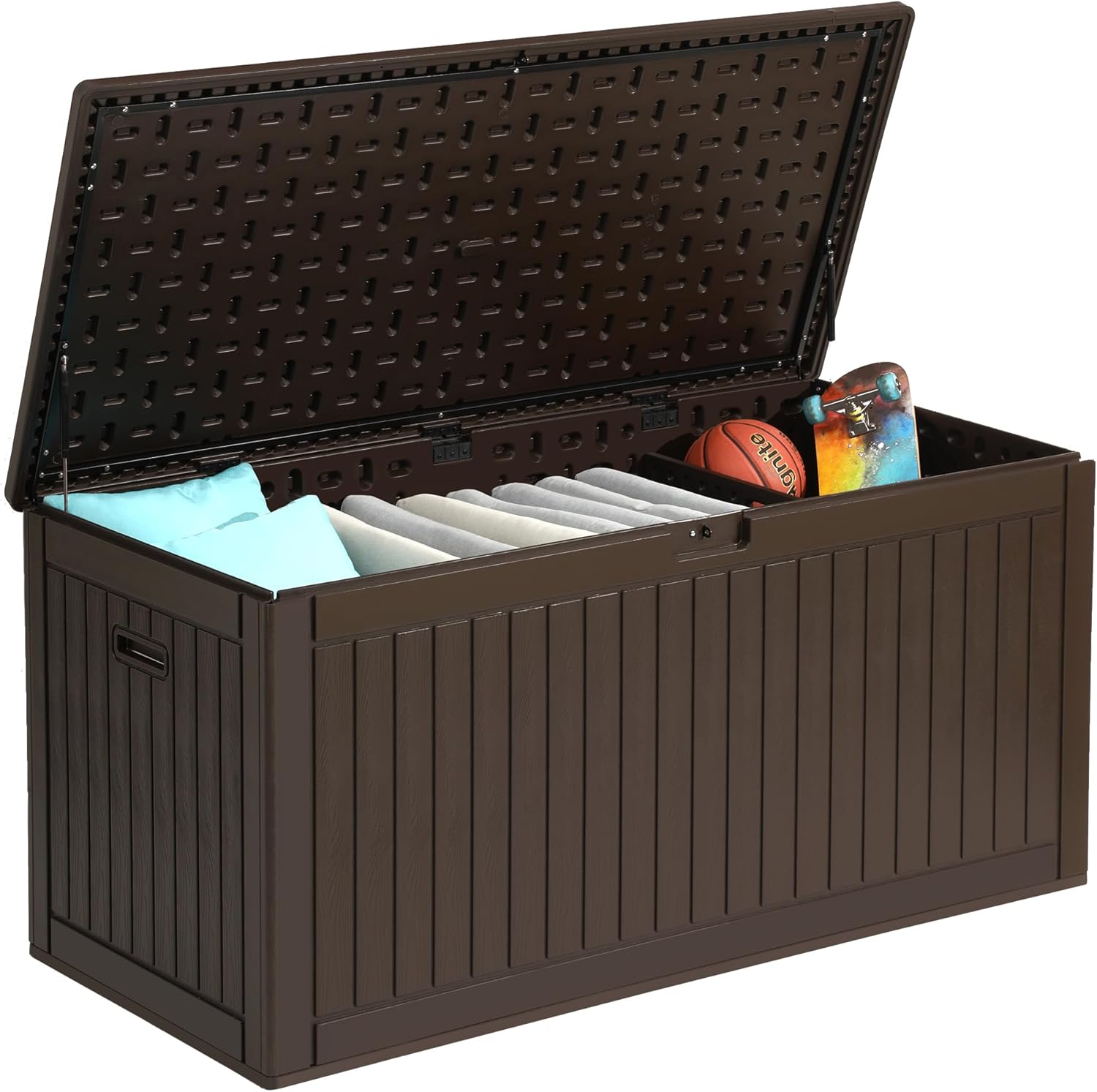 Amazon.com: YITAHOME 260 Gallon Double-Wall Deck Box with Divider ...