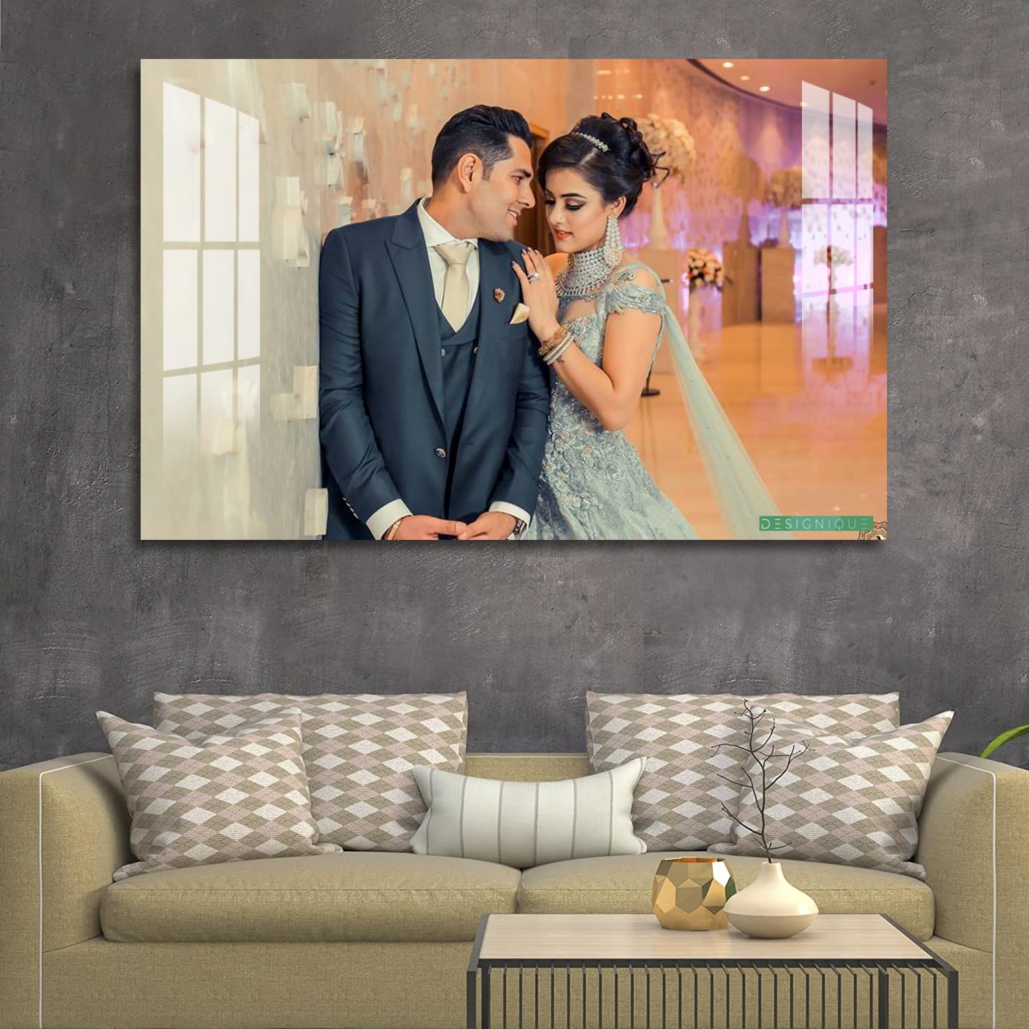 Designique Personalized Gift Acrylic Photo Print Wall Mount Frameless ...
