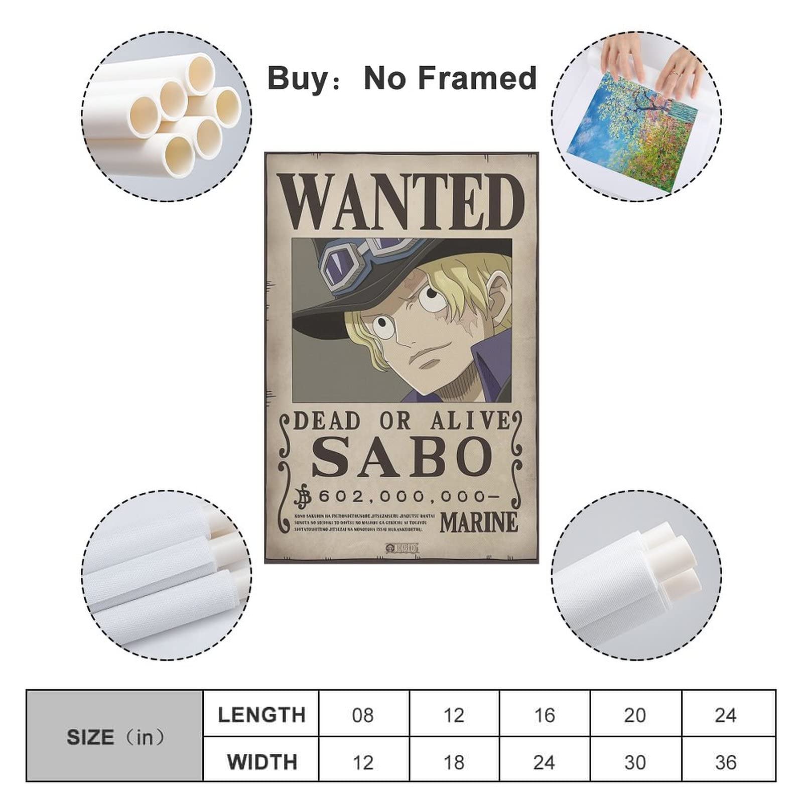 One Piece Sabo Wanted Poster