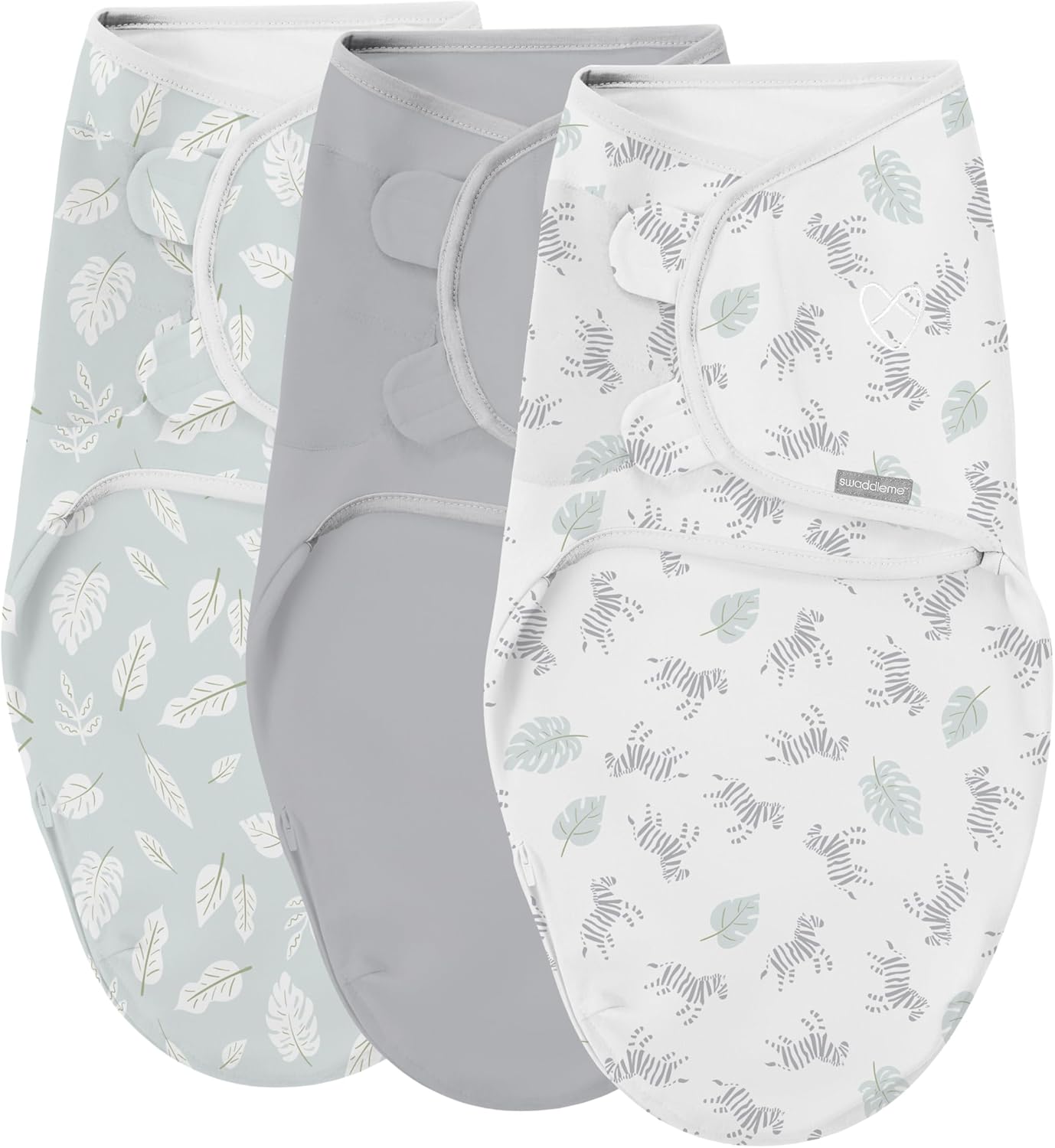 SwaddleMe by Ingenuity Easy Change Swaddle in Size Small/Medium, For ...