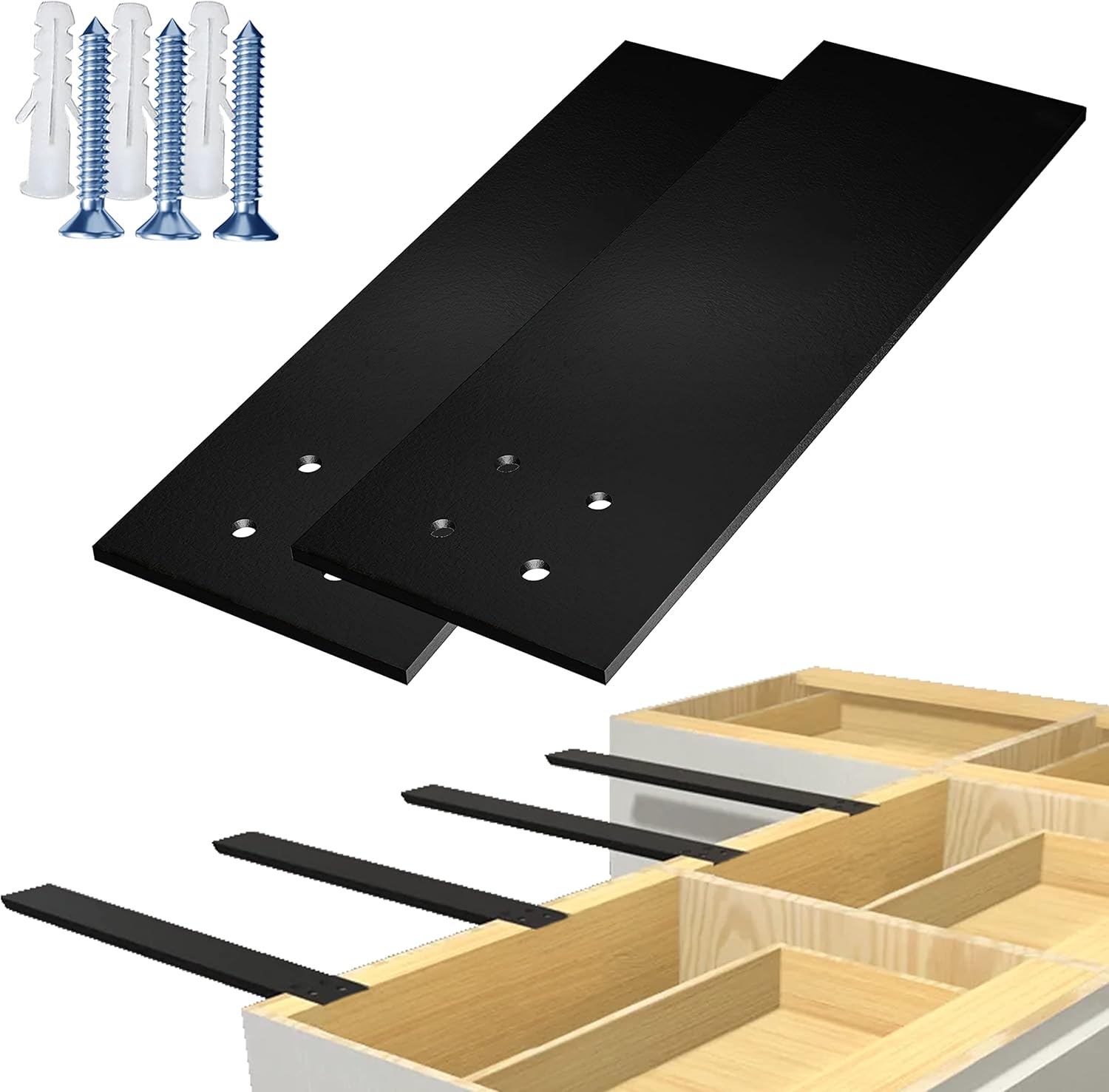 Amazon.com: Simond Store 2 Pcs. Countertop Brackets 14"x4"x1/4 ...