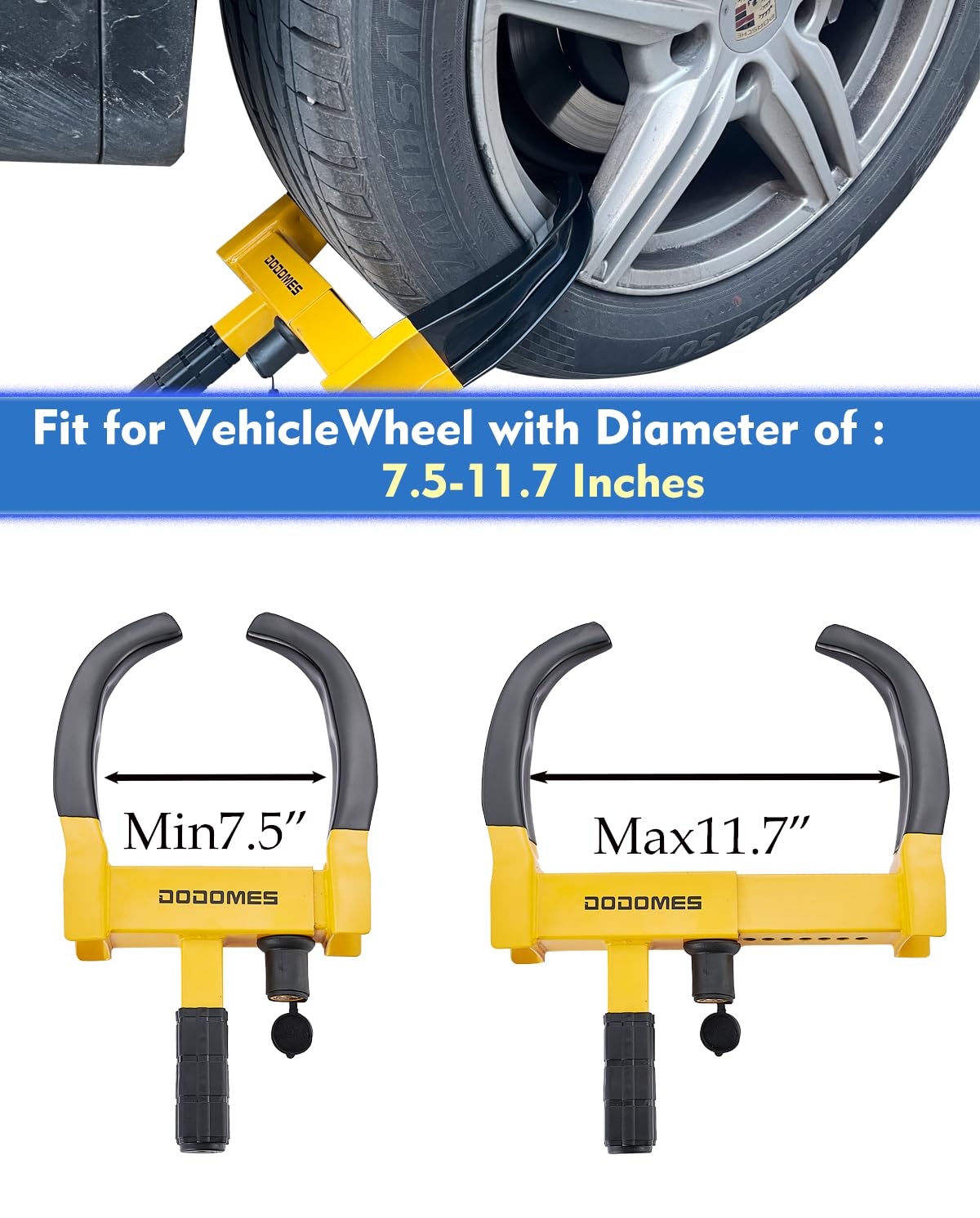 Snapklik.com : Dodomes Universal Wheel Lock Heavy Duty Security Tires ...