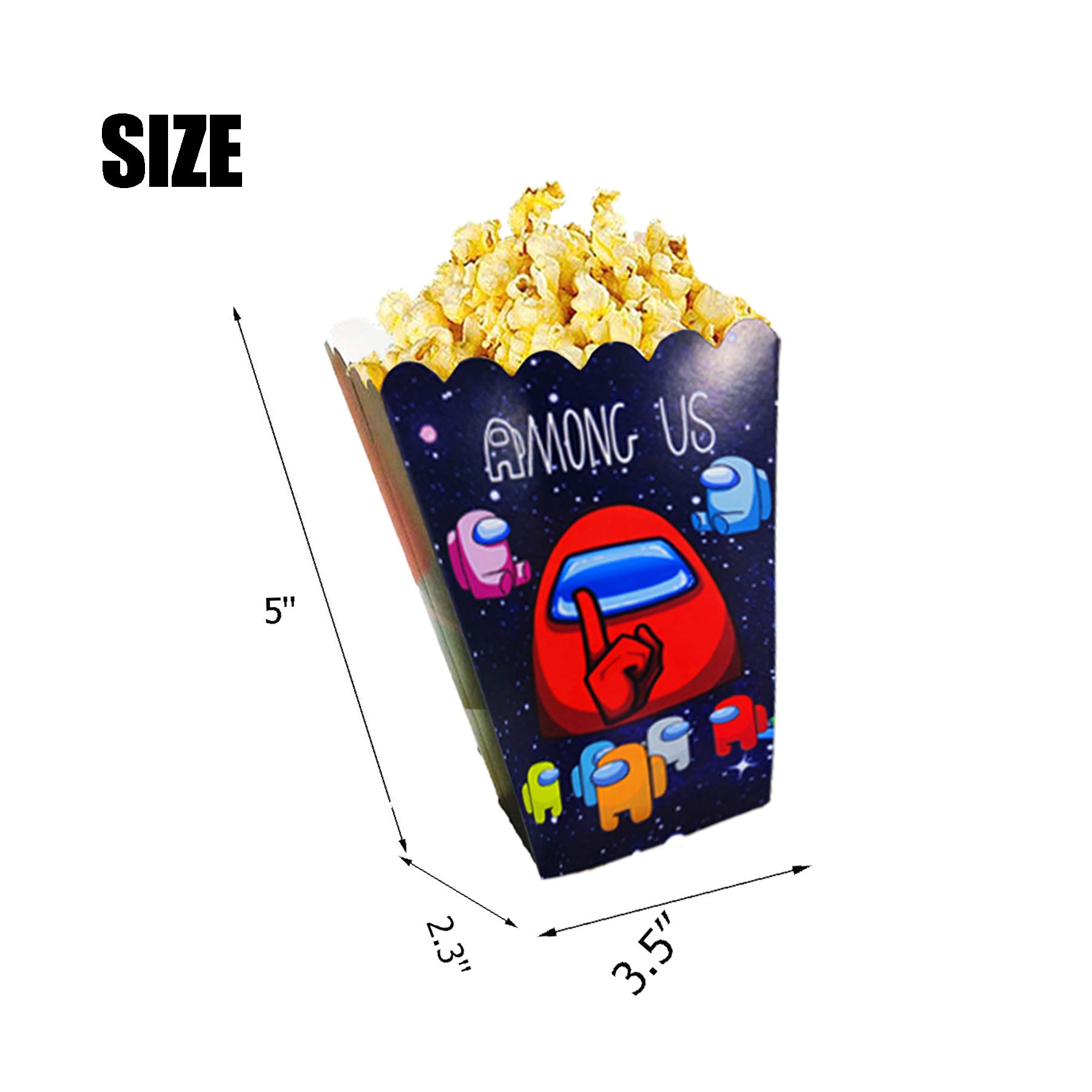 12 Pcs Among Us Popcorn Snack Boxes Party Supplies Among | Desertcart ...