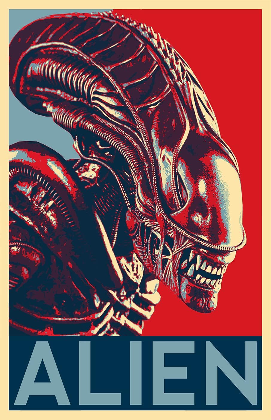 Amazon.com: Alien Xenomorph Illustration #3 - Horror Sci-Fi Movie Pop ...