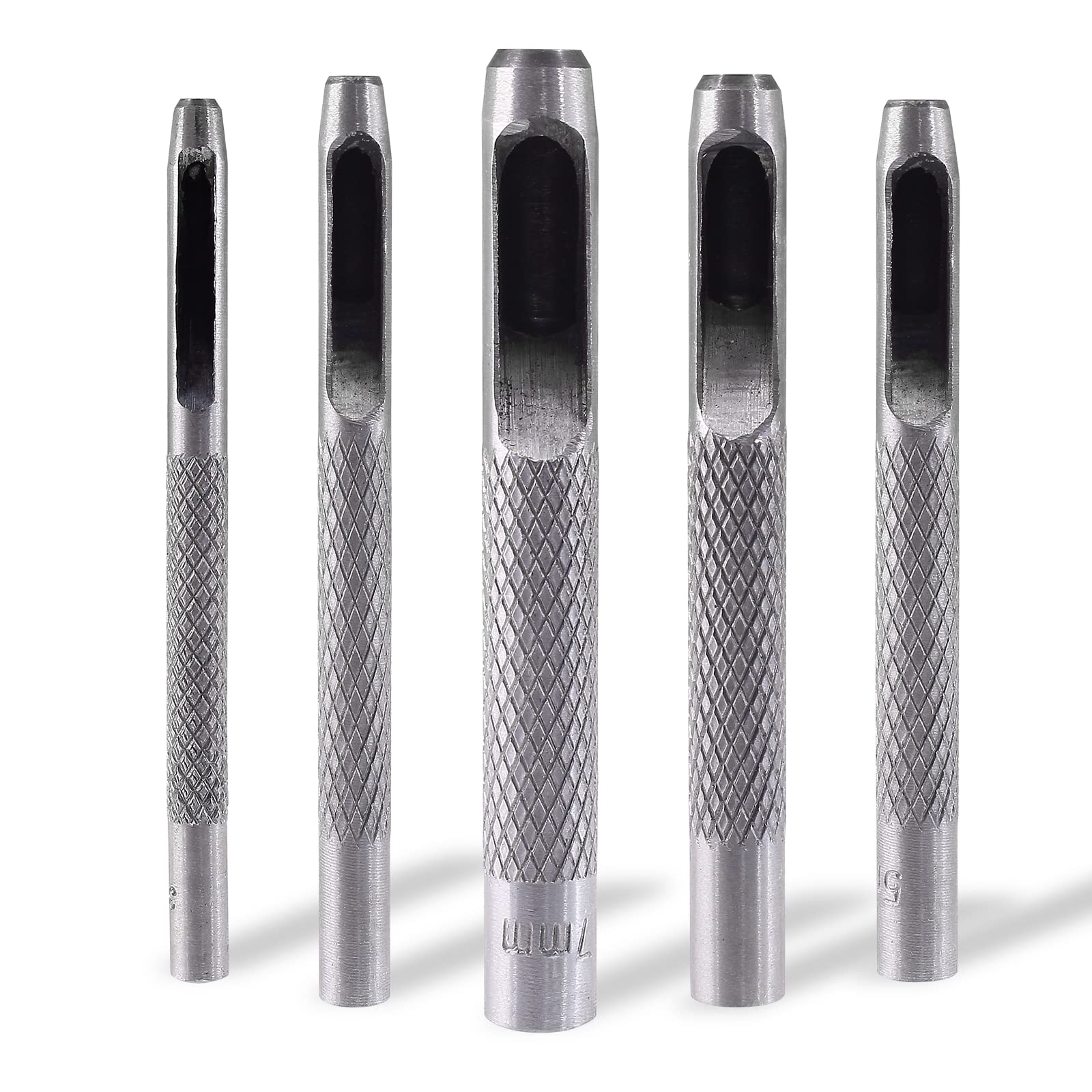 Amazon.com: Kemcatui 5 Pcs Hollow Punch Set, Heavy Duty Round Leather ...