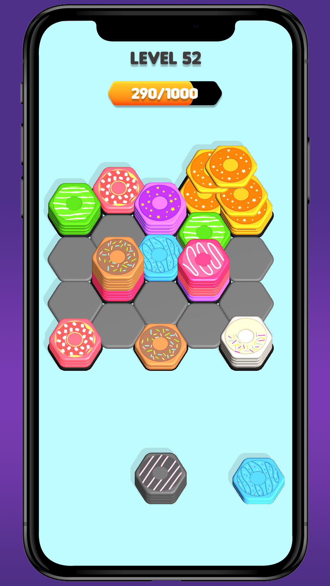 Hexa Sort Donut Stack Puzzle Hexa Donut Sort Merge Master Hexa Color Sort Donut Block Sorting