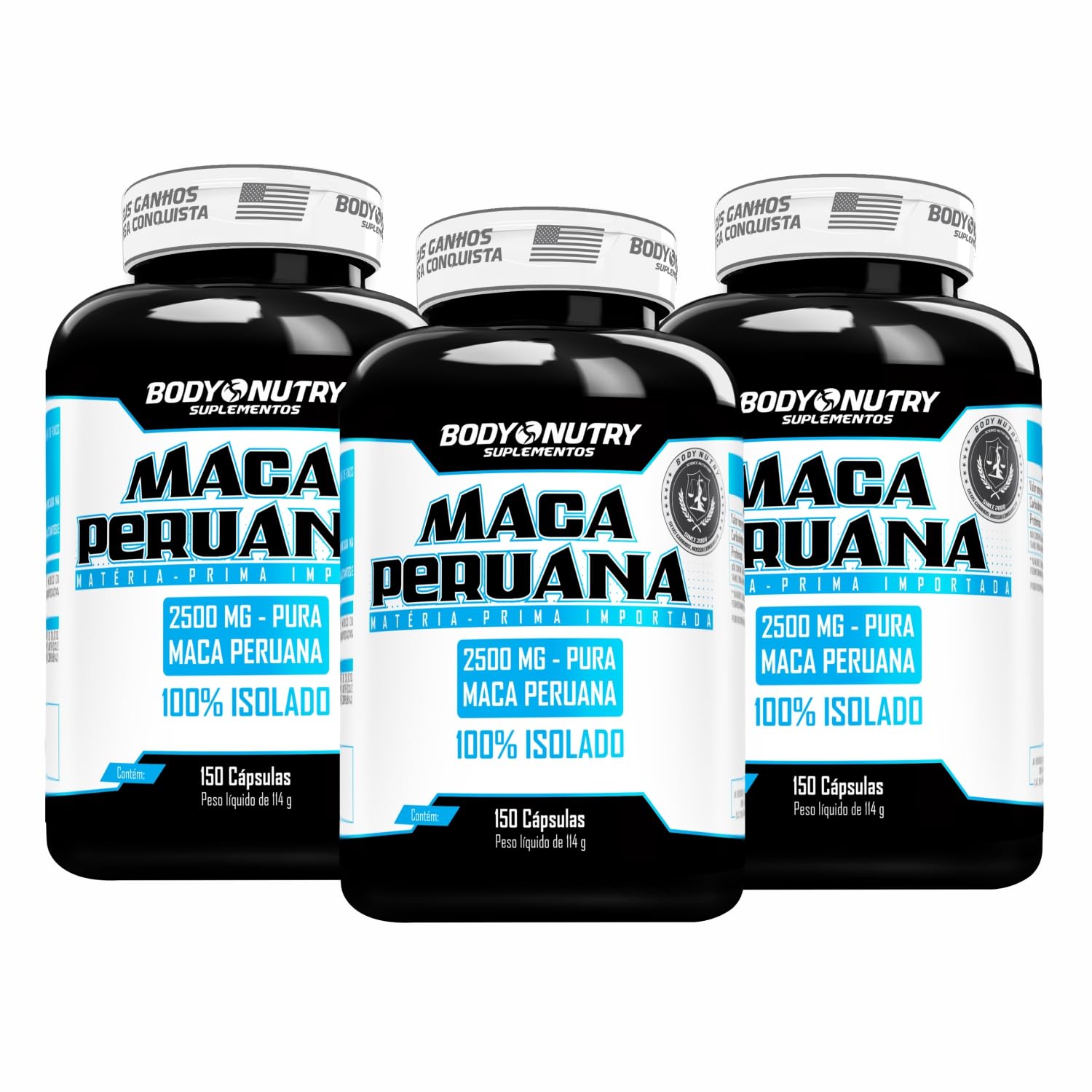 Kit 3x Maca Peruana Premium 2500mg 100% Maca Peruana Pura Pote 150 ...